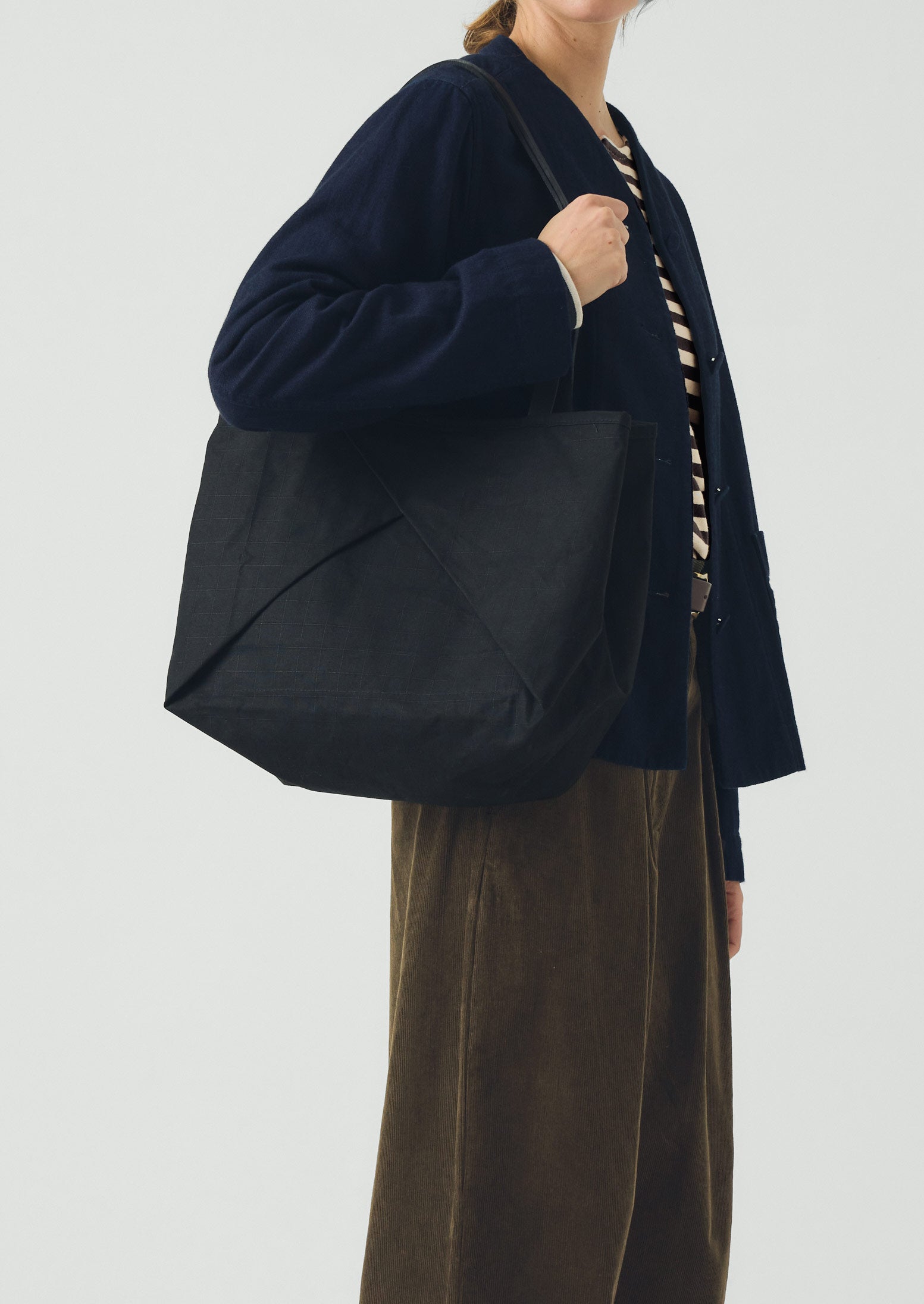 Kate Sheridan Cotton Origami Tote | Black | TOAST