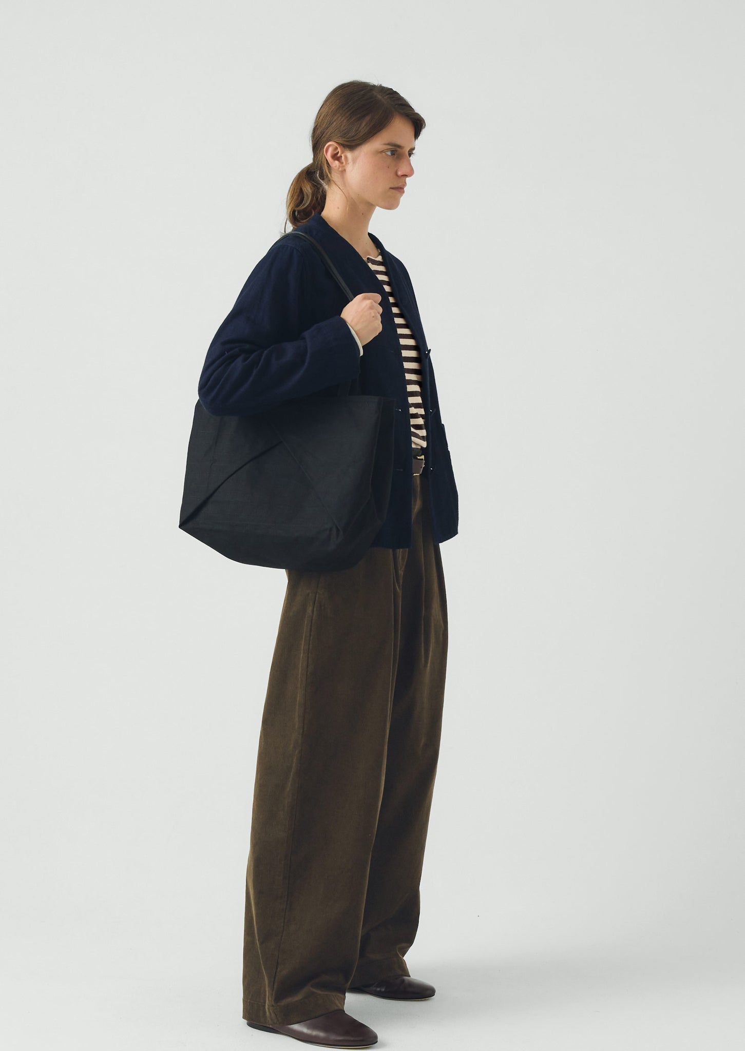 Kate Sheridan Cotton Origami Tote | Black | TOAST