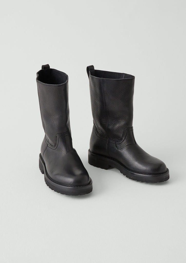 Fracap Eloide Leather Boots | Black | TOAST