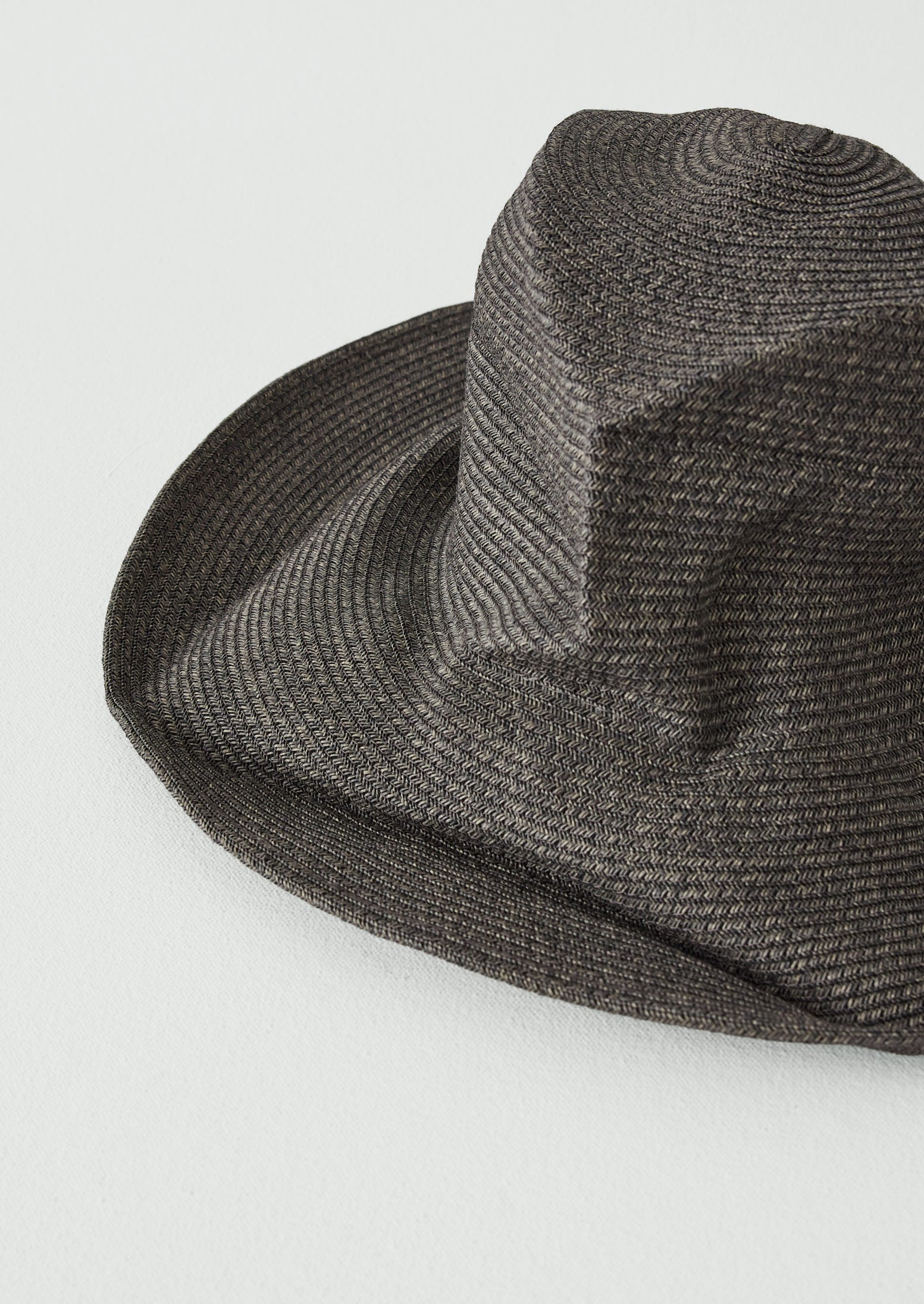 Decho Crushed Washi Paper Hat | Charcoal | TOAST