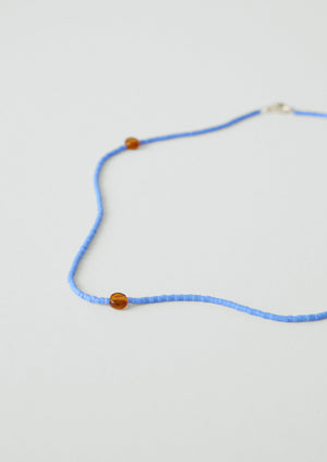 Helena Rohner Glass Beaded Necklace | Cornflower Blue | TOAST