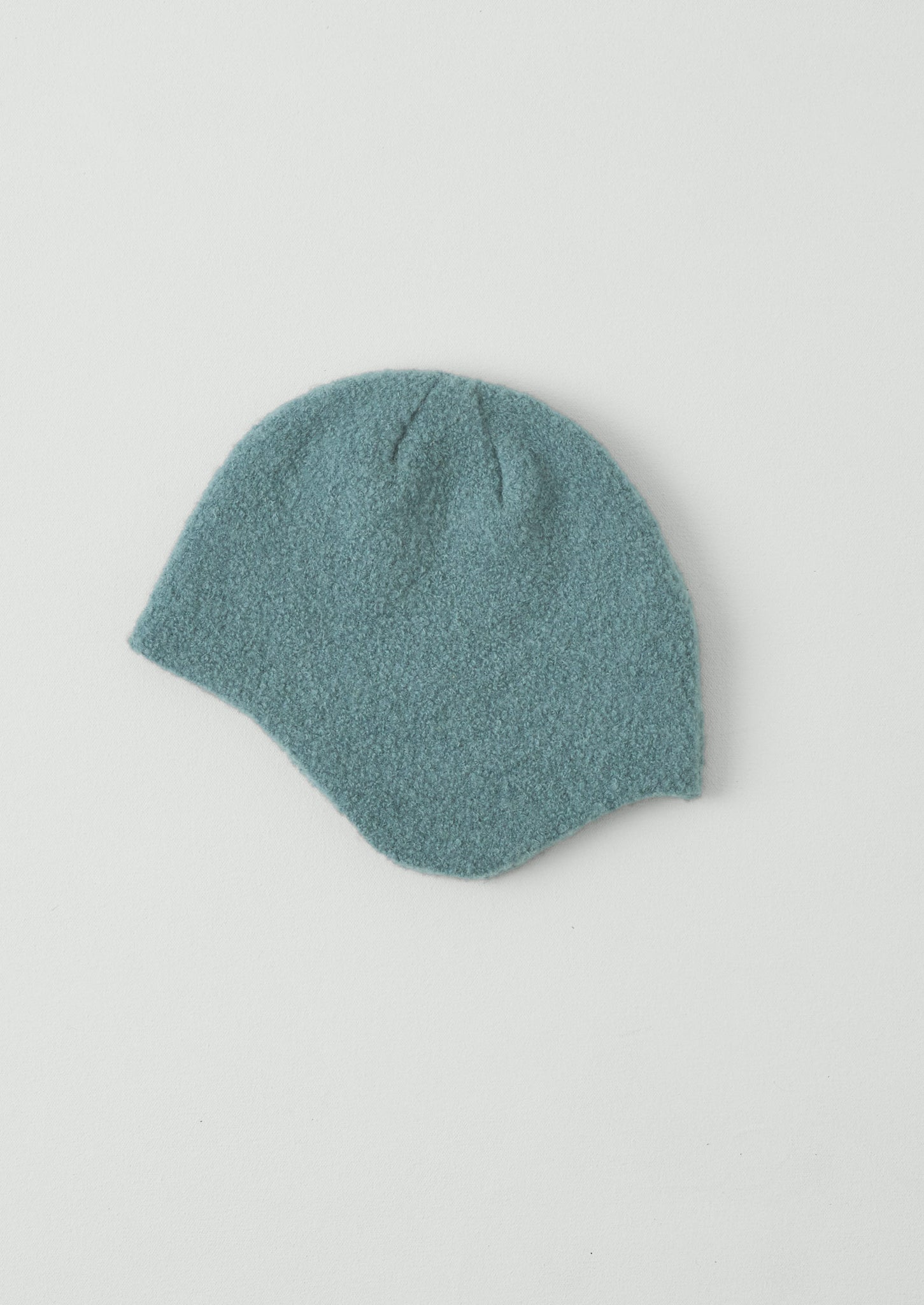 Rototo Alpaca Boucle Ear Flap Beanie | Smoke Blue | TOAST