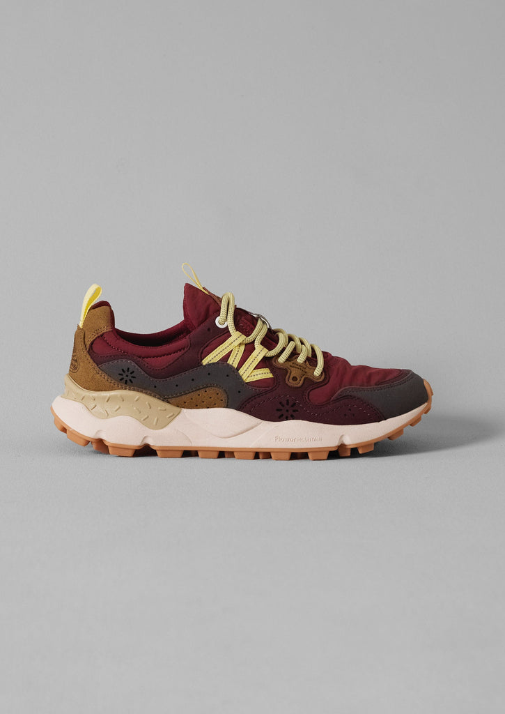 Flower Mountain Yamano Kaiso Panelled Trainers | Brick/Iris | TOAST