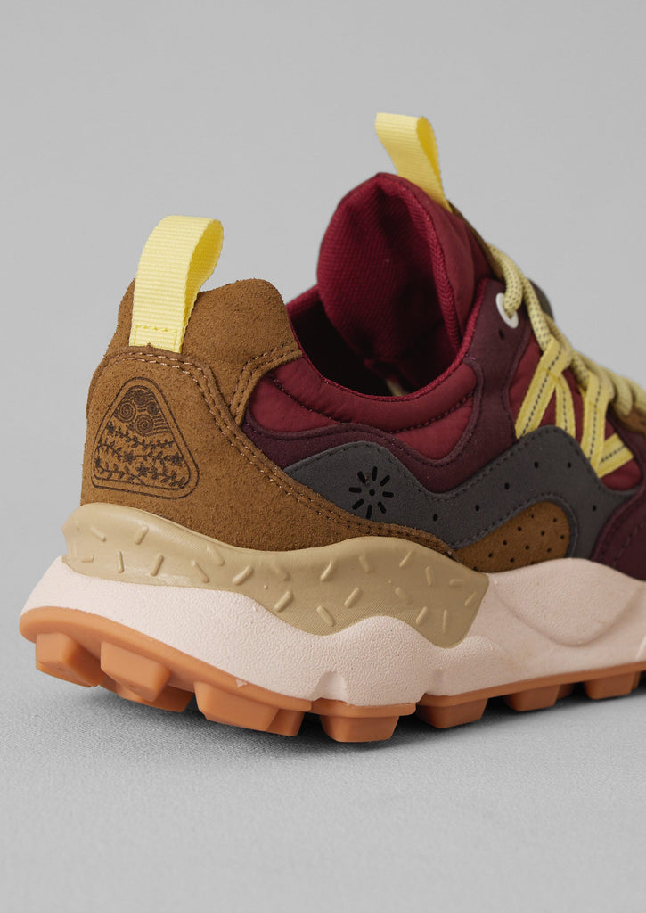 Flower Mountain Yamano Kaiso Panelled Trainers | Brick/Iris | TOAST