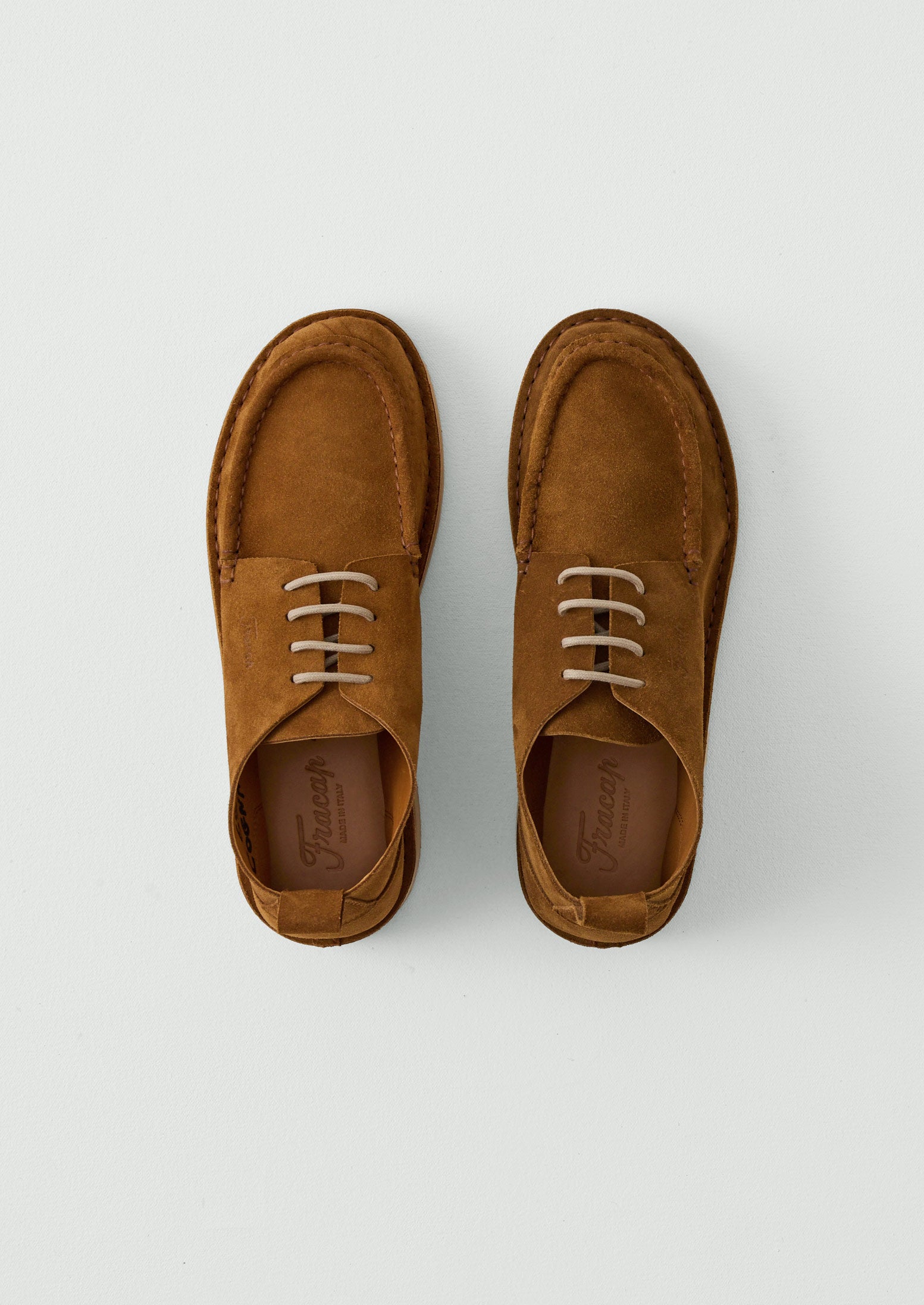 Fracap Suede Camp Shoes | Tabacco | TOAST