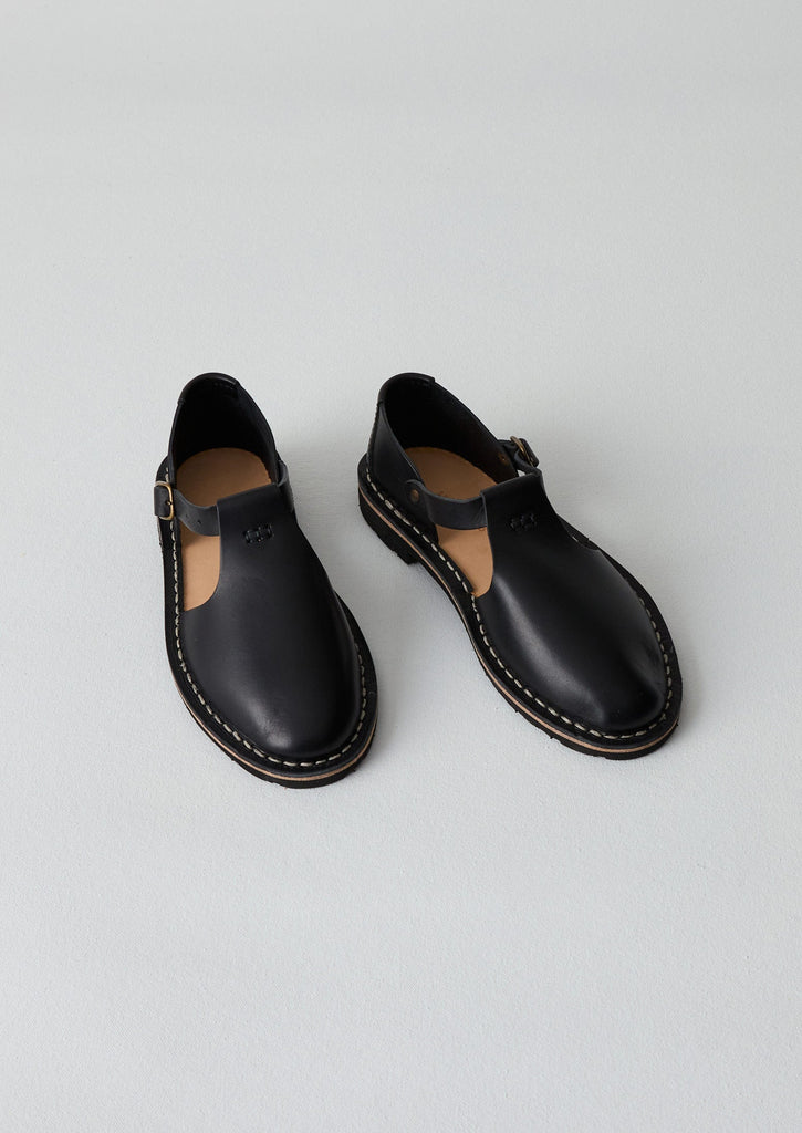 Steve Mono Leather Shoes | Black | TOAST