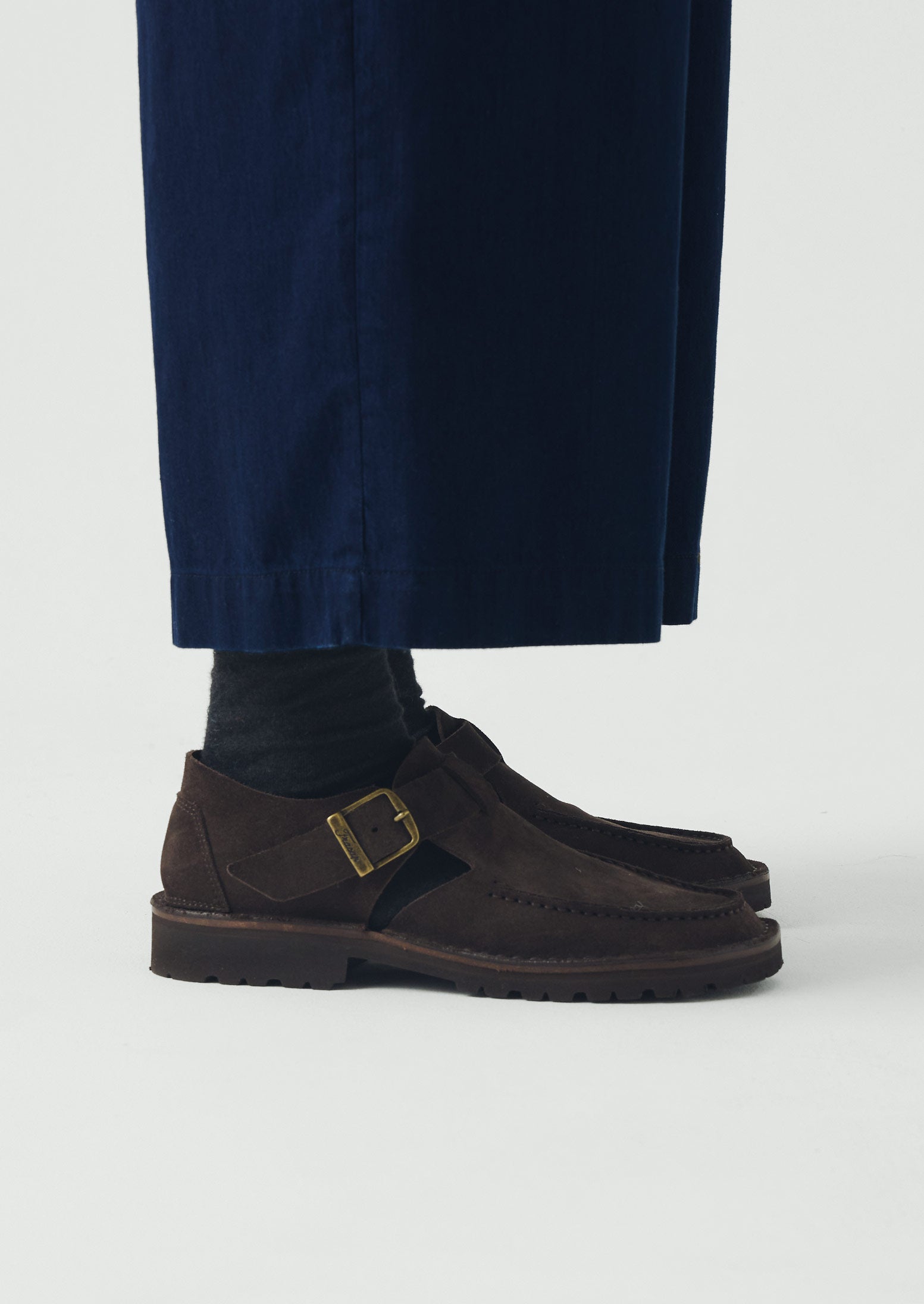 Fracap Suede Ankle Shoes | Coffee | TOAST