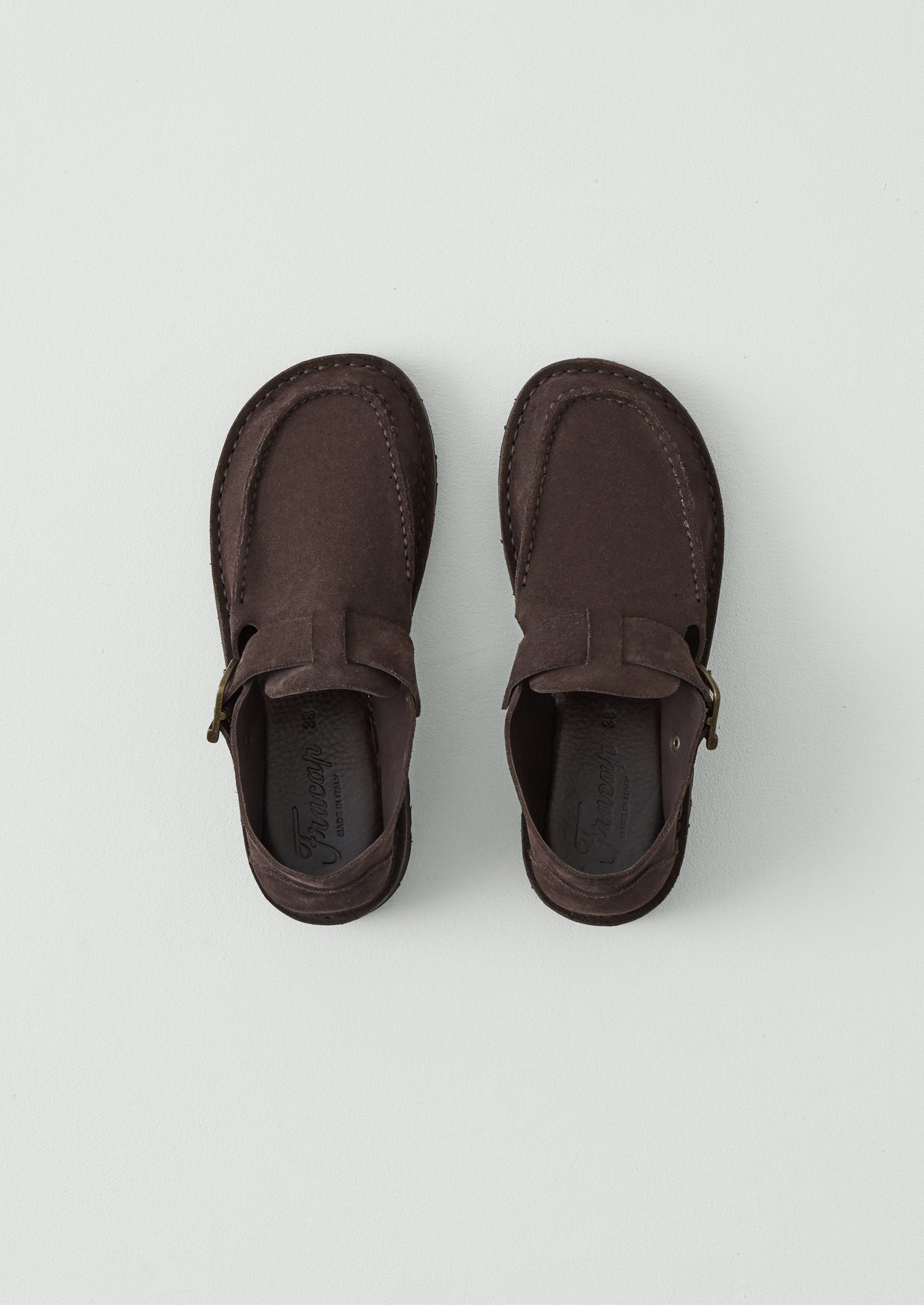 Fracap Suede Ankle Shoes | Coffee | TOAST