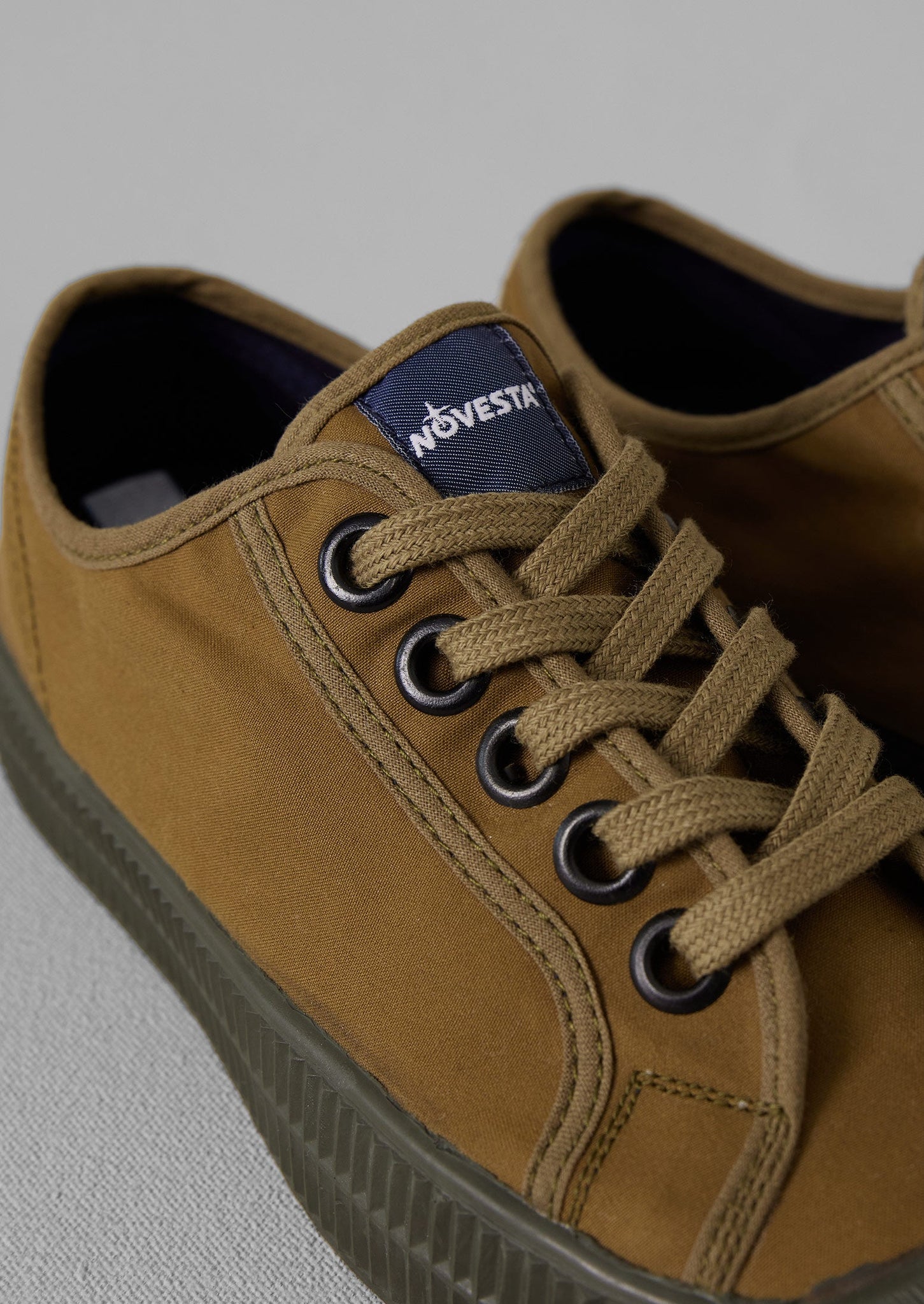 Novesta Star Master Waxed Cotton Plimsolls | Bark | TOAST