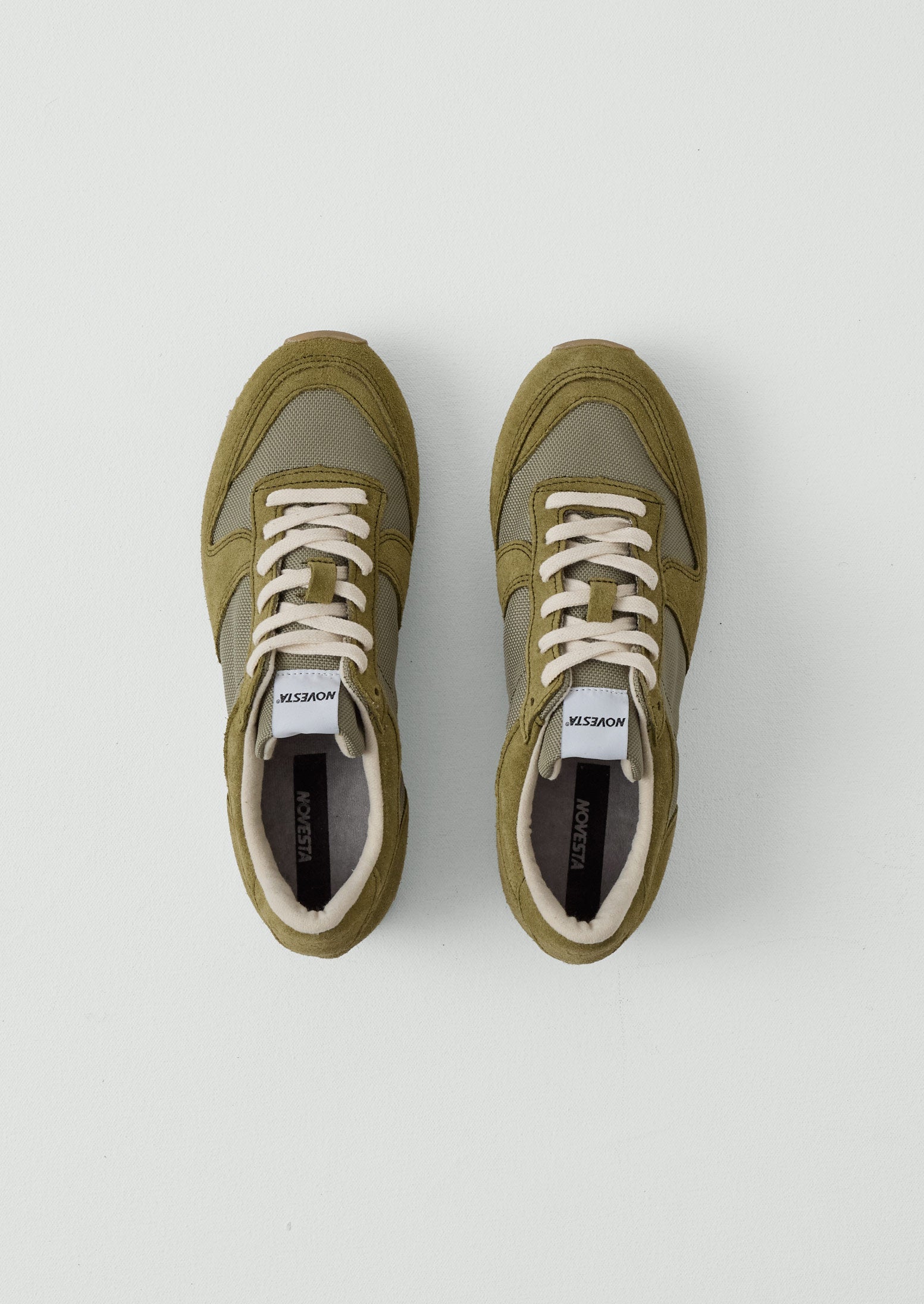 Novesta Marathon Trail Trainers | Bronze Green | TOAST
