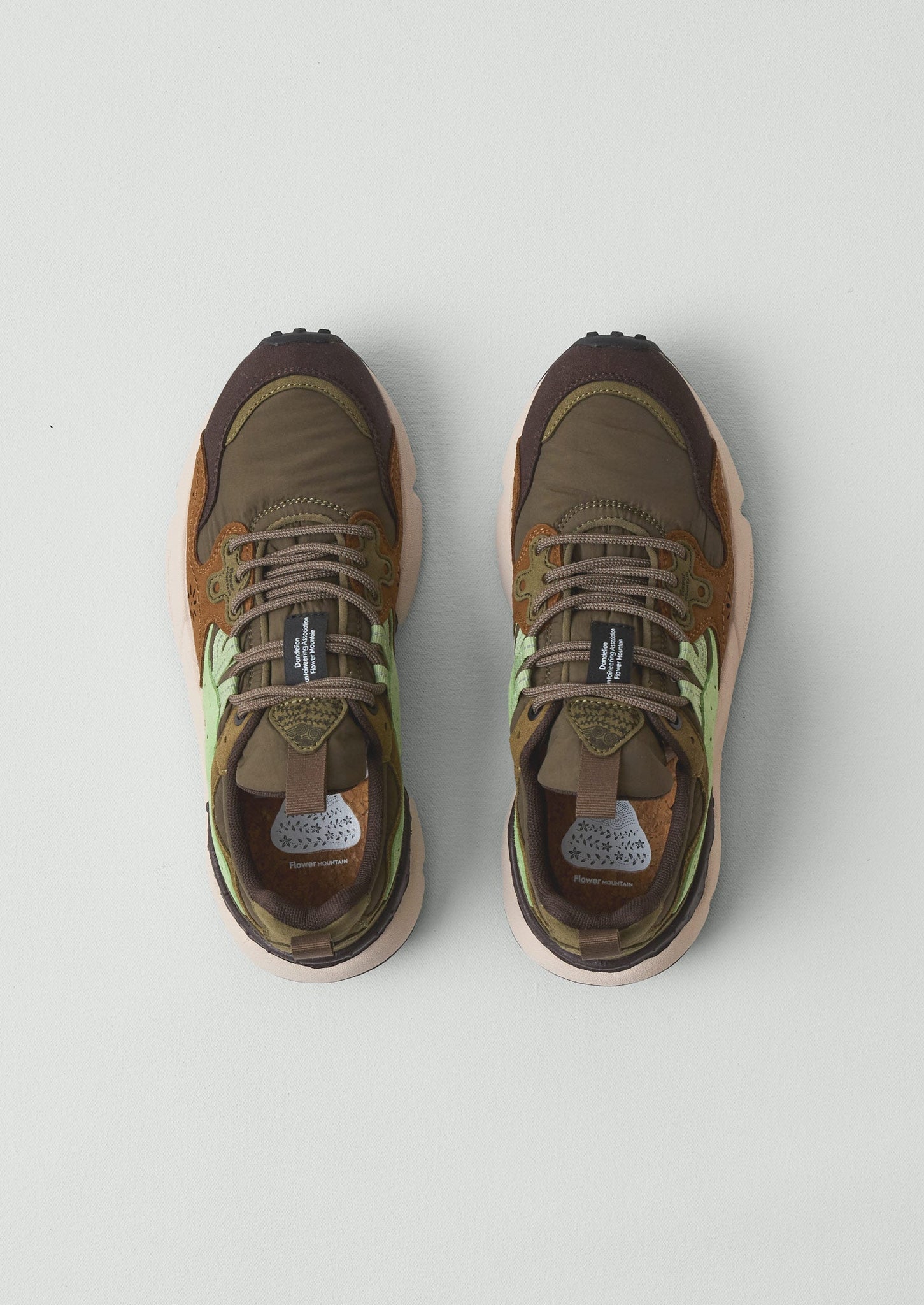 Flower Mountain Yamano Kaiso Trainers | Deep Olive | TOAST