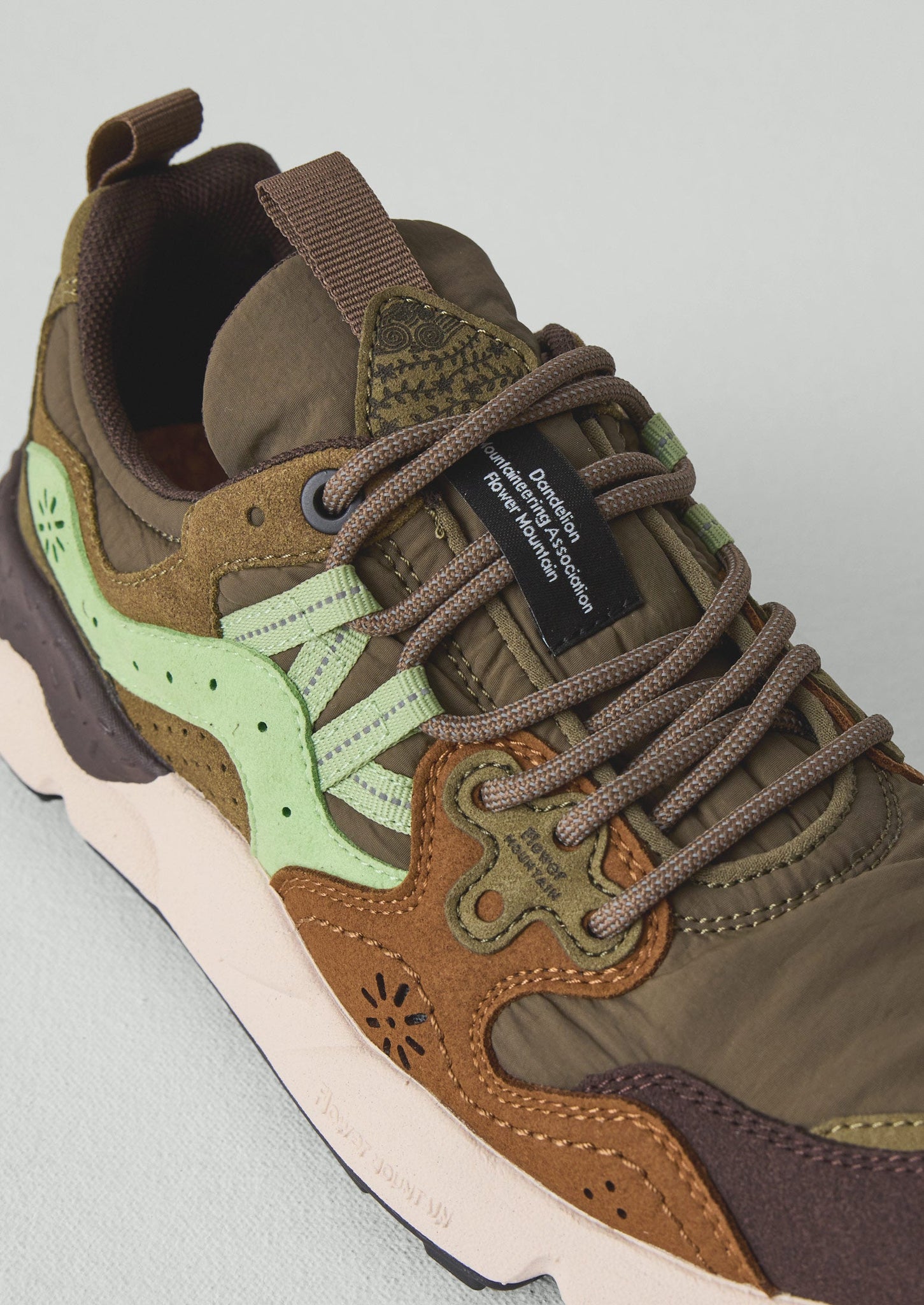 Flower Mountain Yamano Kaiso Trainers | Deep Olive | TOAST