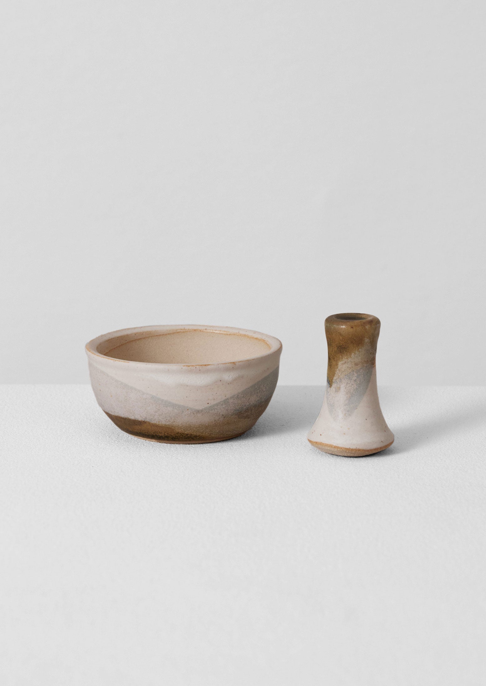 Maria Cabrera Spice Pestle and Mortar | Chalk/Shade Blue | TOAST