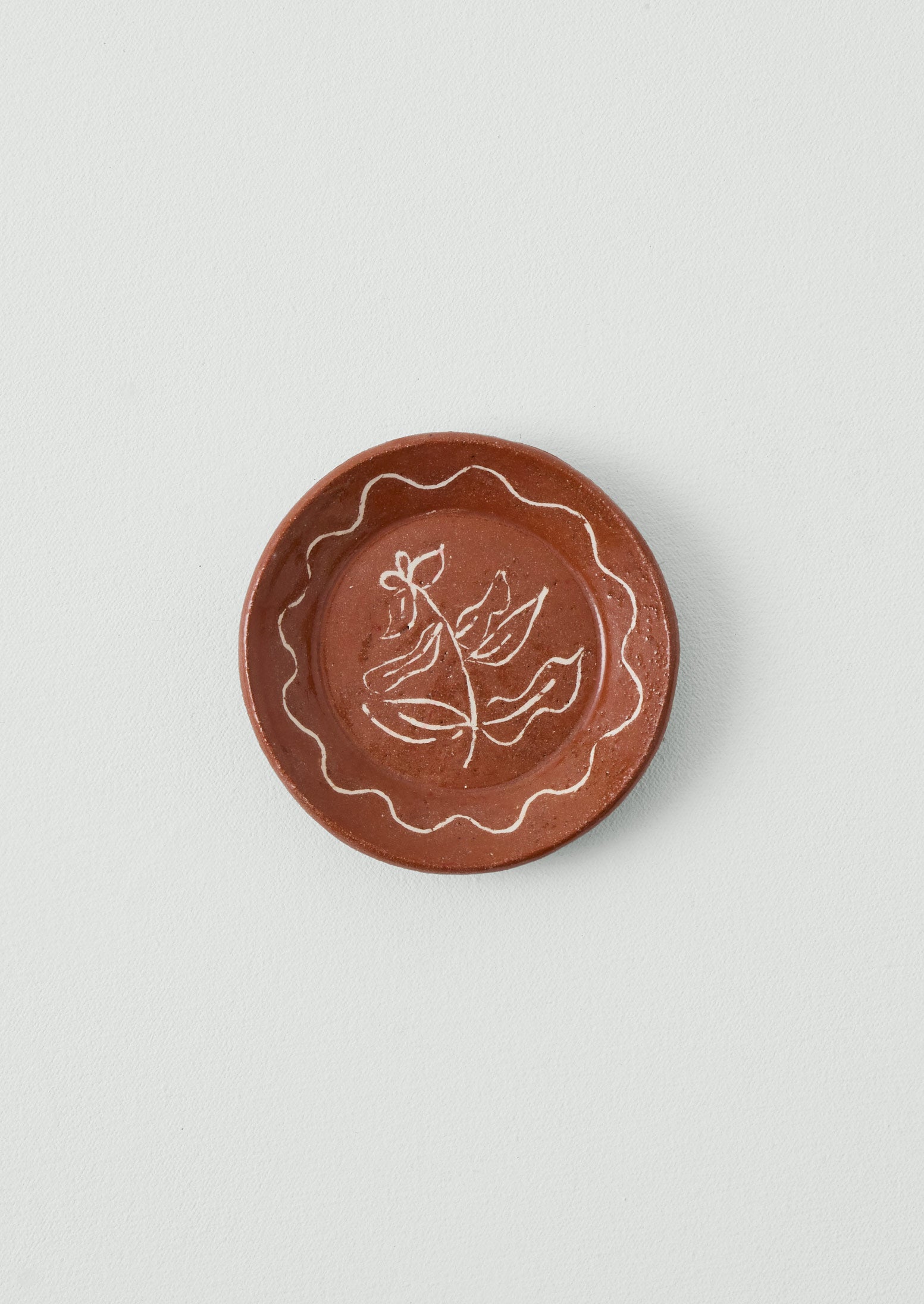 Celia Wood Basil Trinket Dish | Terracotta/Basil | TOAST