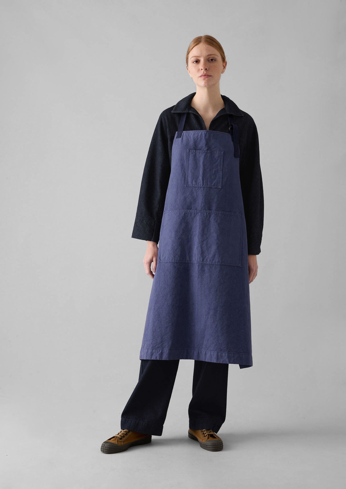 Cotton Canvas Project Apron | Workwear Blue | TOAST
