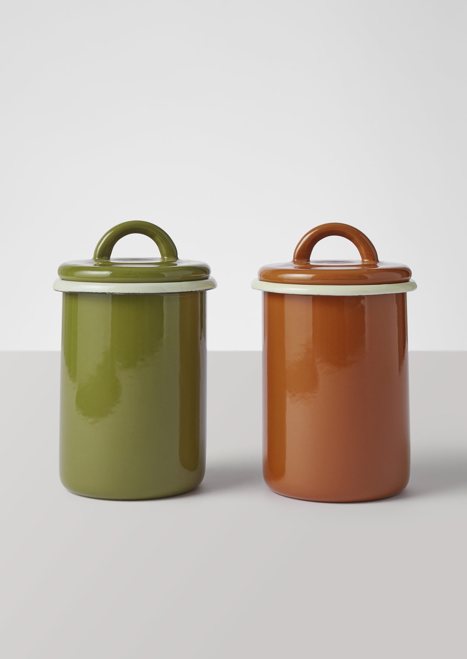 Enamel Storage Jar | Olive | TOAST