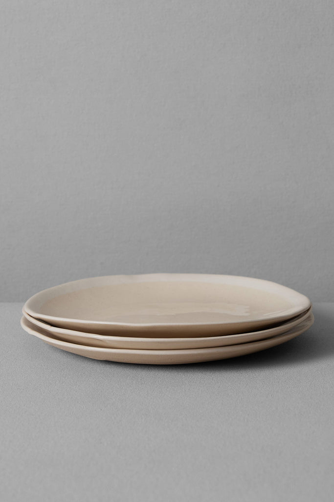 Wonki Ware White Wash Side Plate | Natural/White | TOAST