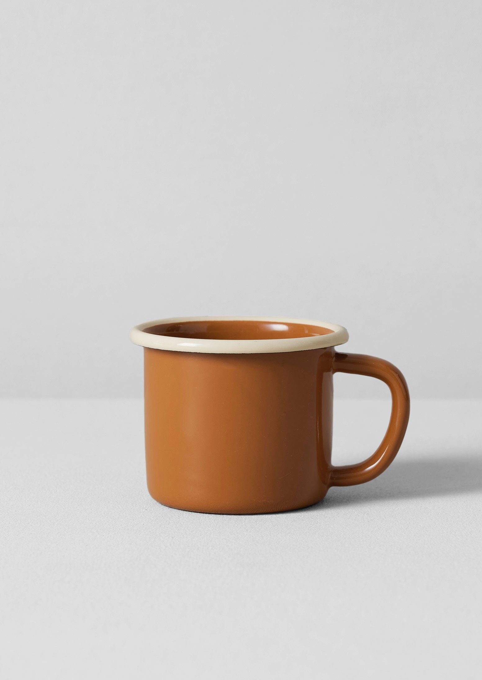 Contrast Rim Enamel Mug | Cumin/Cream | TOAST