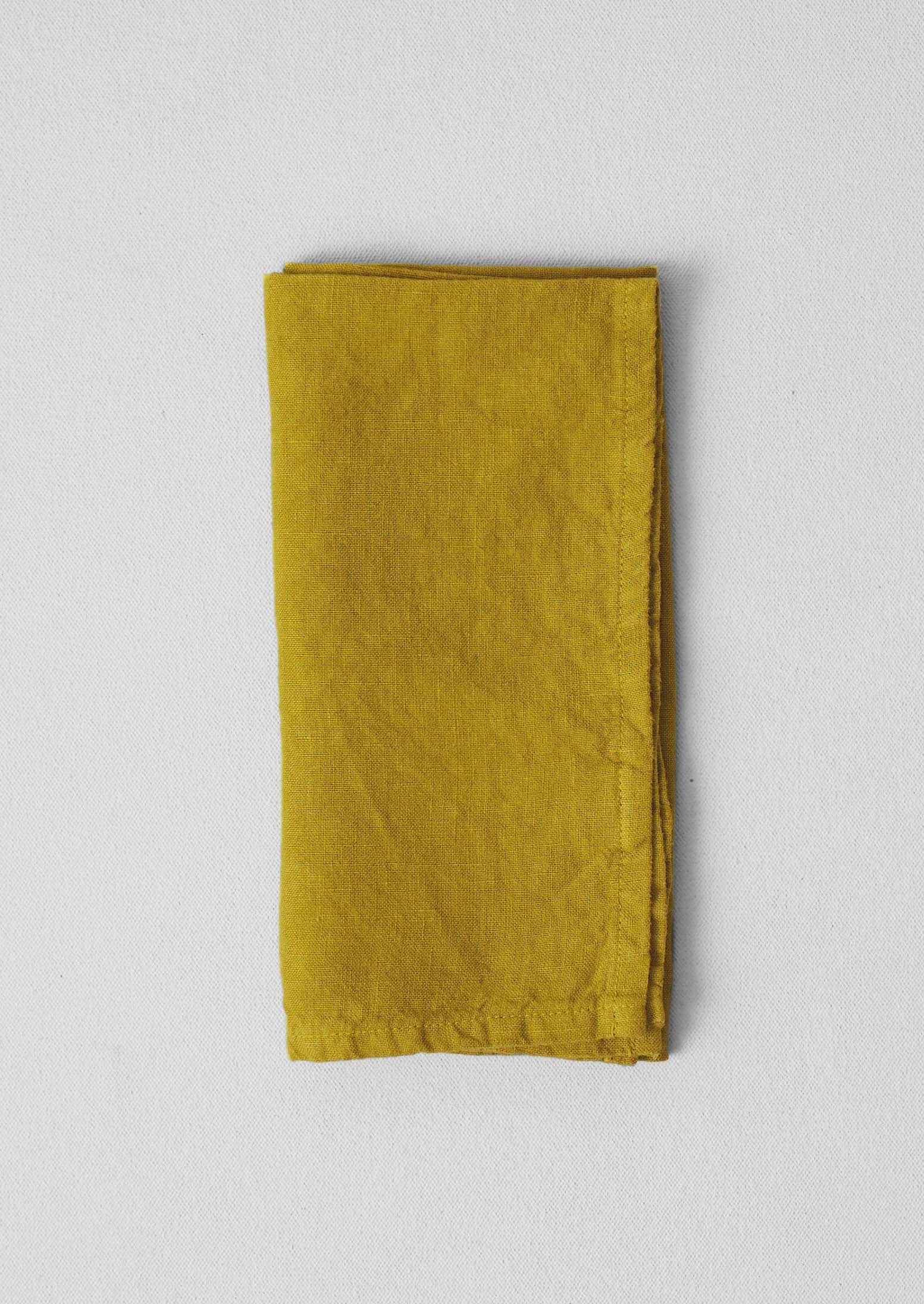 Washed Linen Napkin | Ochre | TOAST