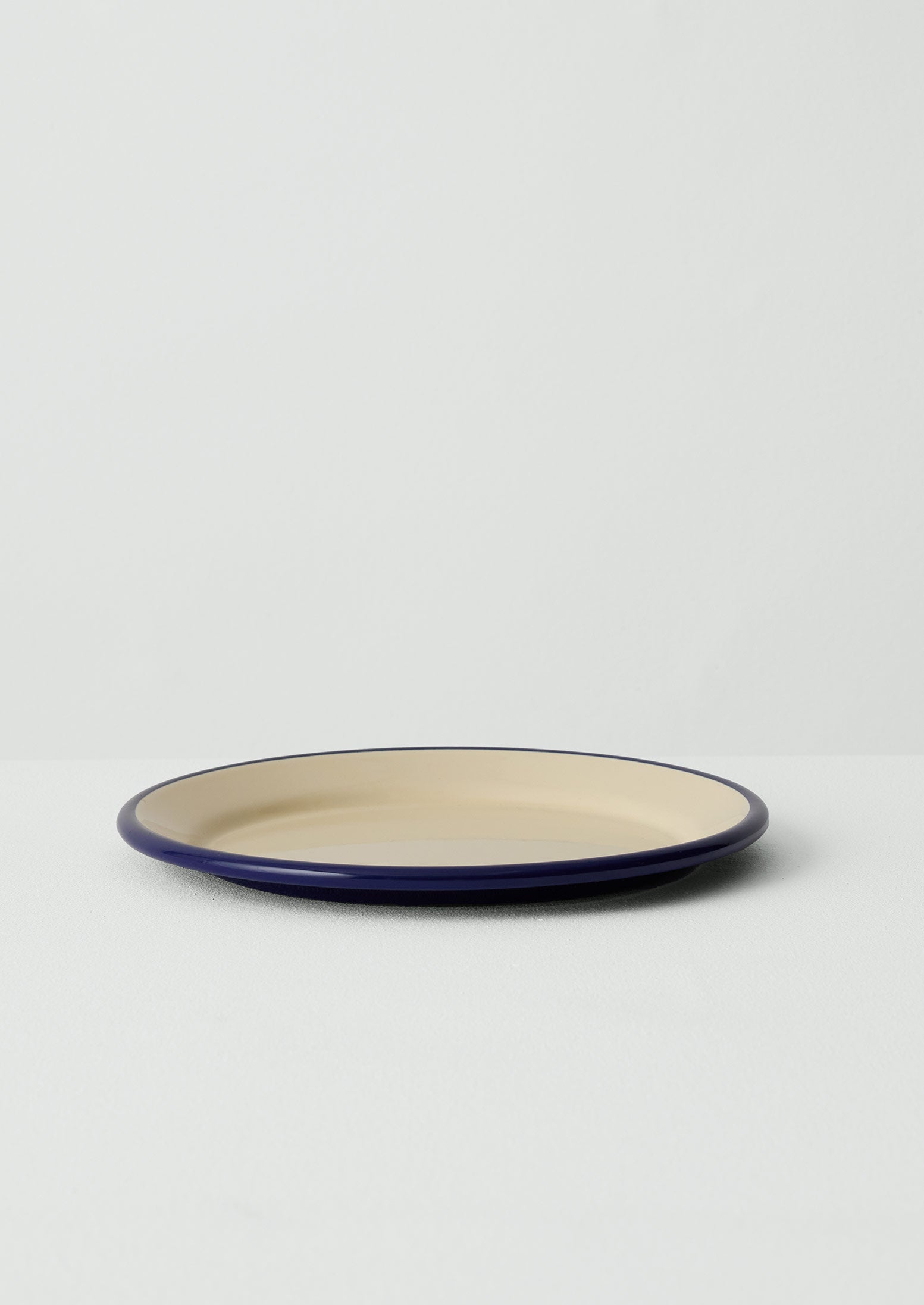 Enamel Dinner Plate | Cream/Blue | TOAST