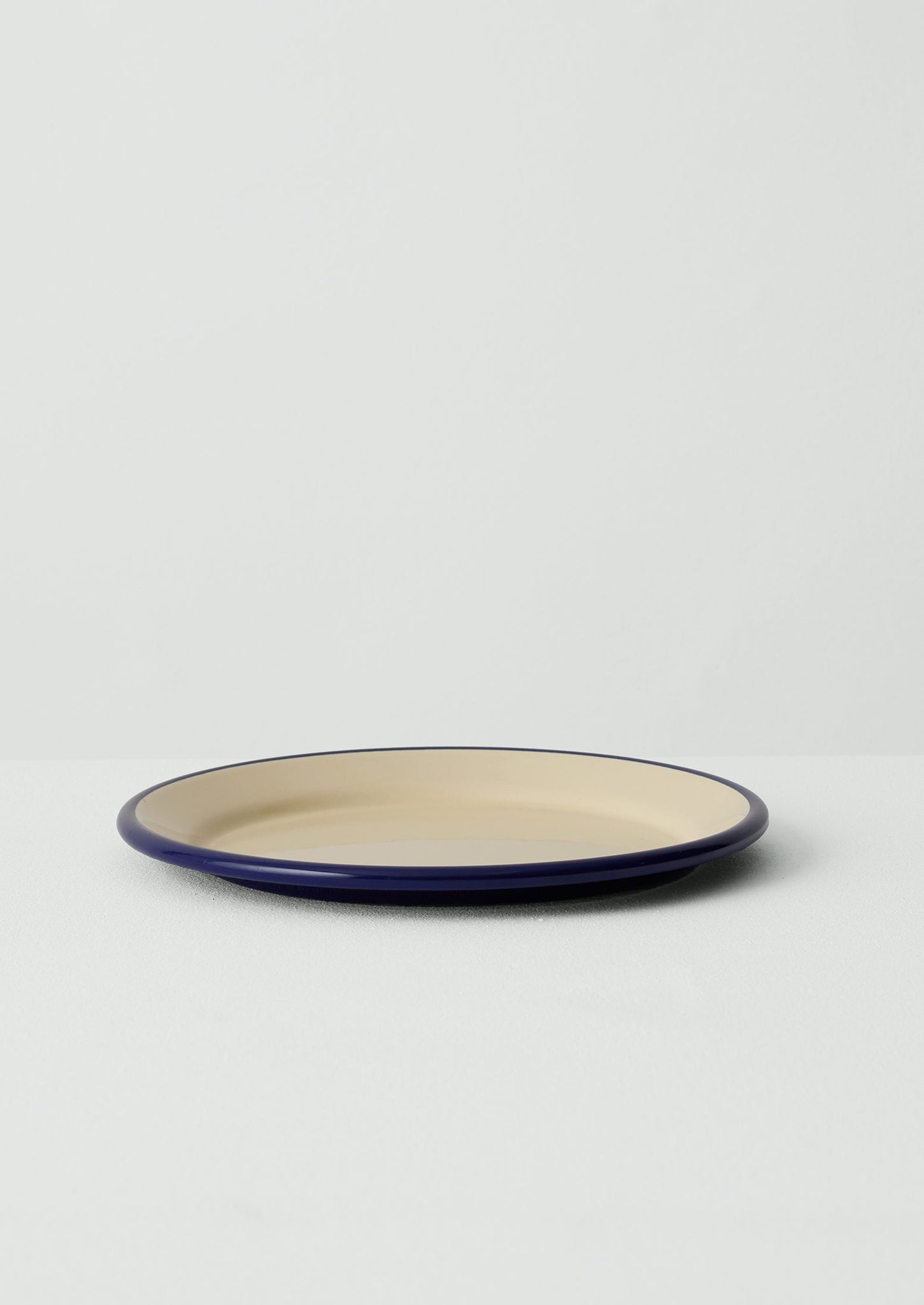 Enamel Dinner Plate | Cream/Blue | TOAST