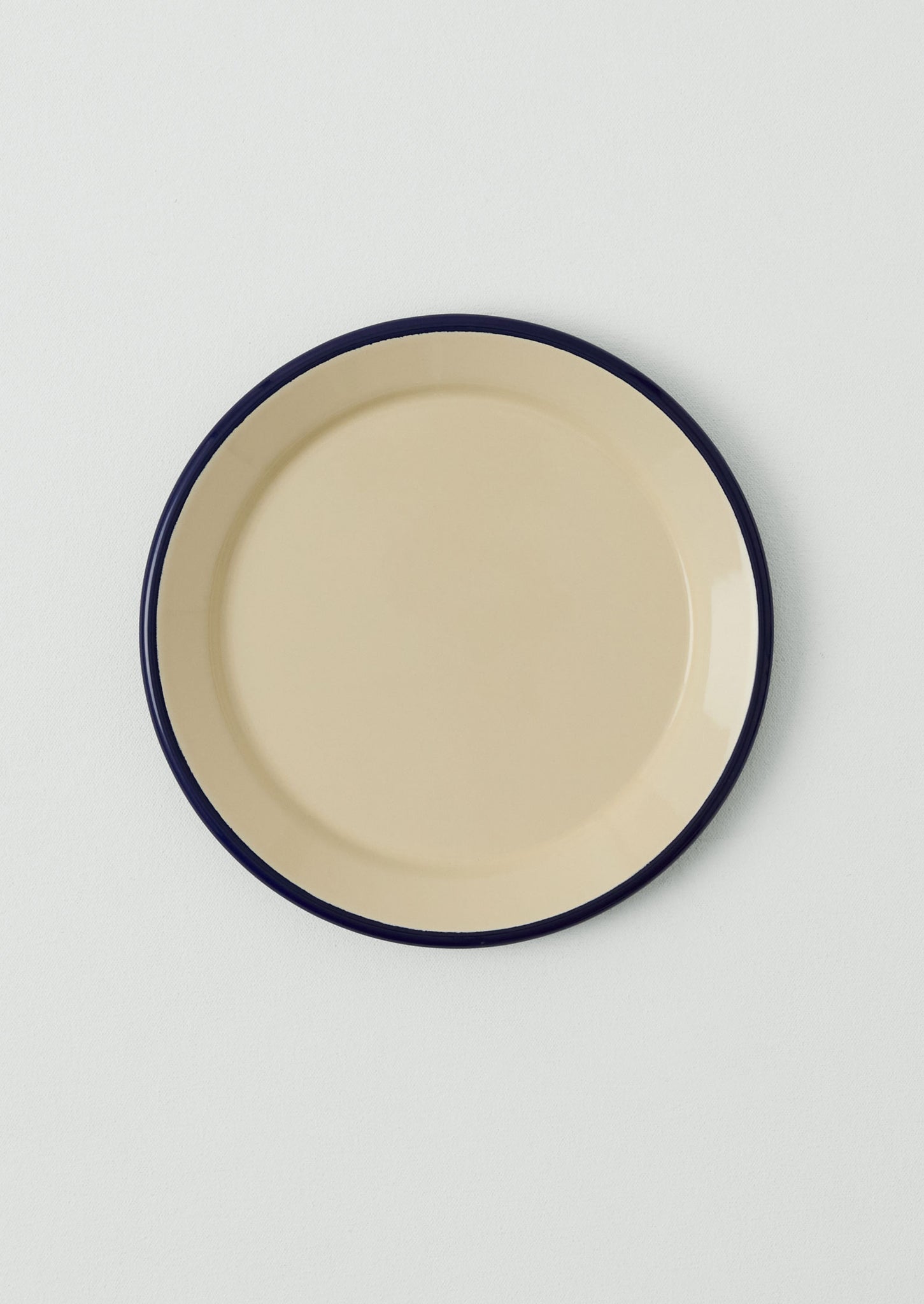 Enamel Dinner Plate | Cream/Blue | TOAST