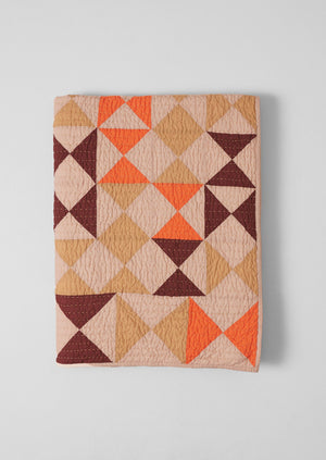 Kite Patchwork Quilt | Straw/Poppy | TOAST