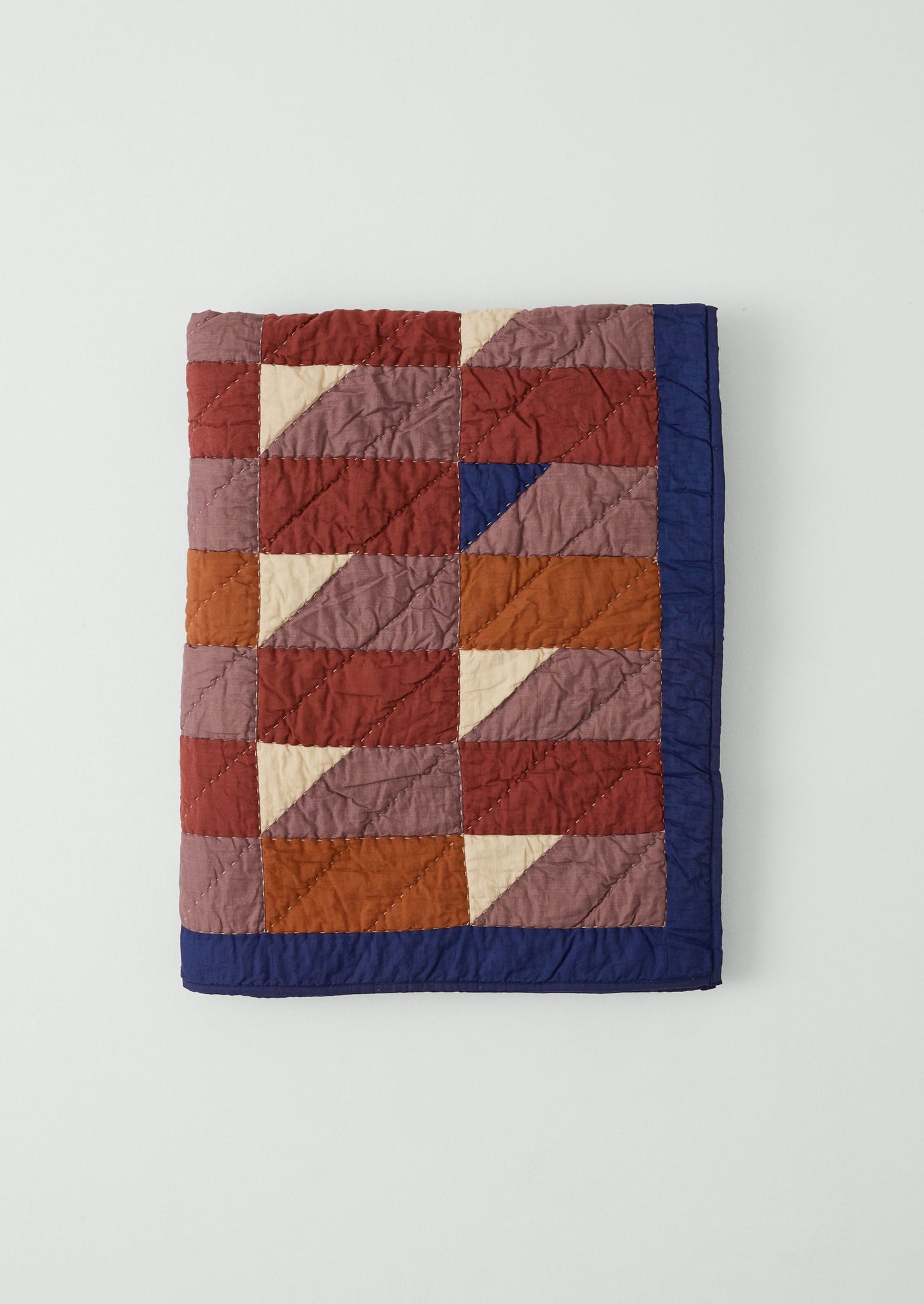 Mosaic Tile Patchwork Quilt | Terracotta/Twilight | TOAST
