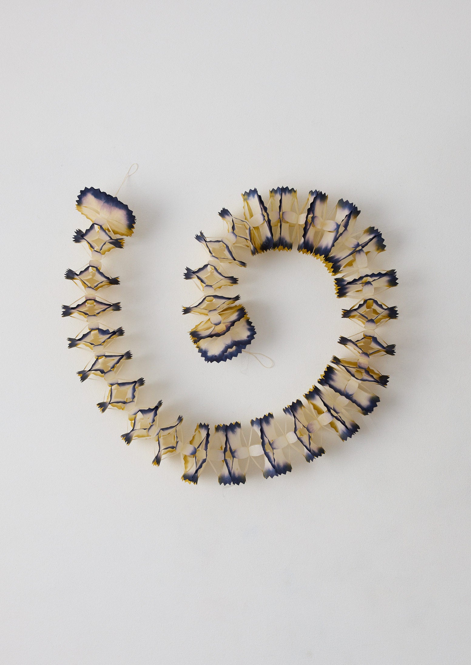 Dip Dyed Paper Streamer | Indigo/Chartreuse | TOAST