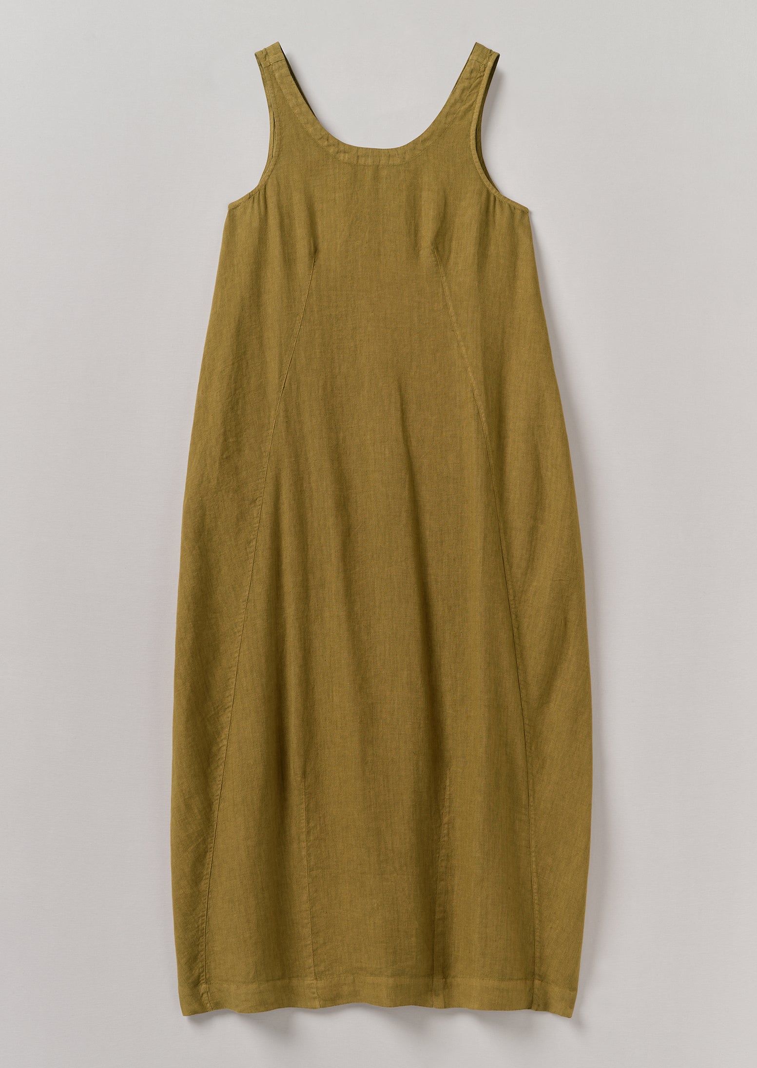 Garment Dyed Linen Easy Dress | Durian Green | TOAST
