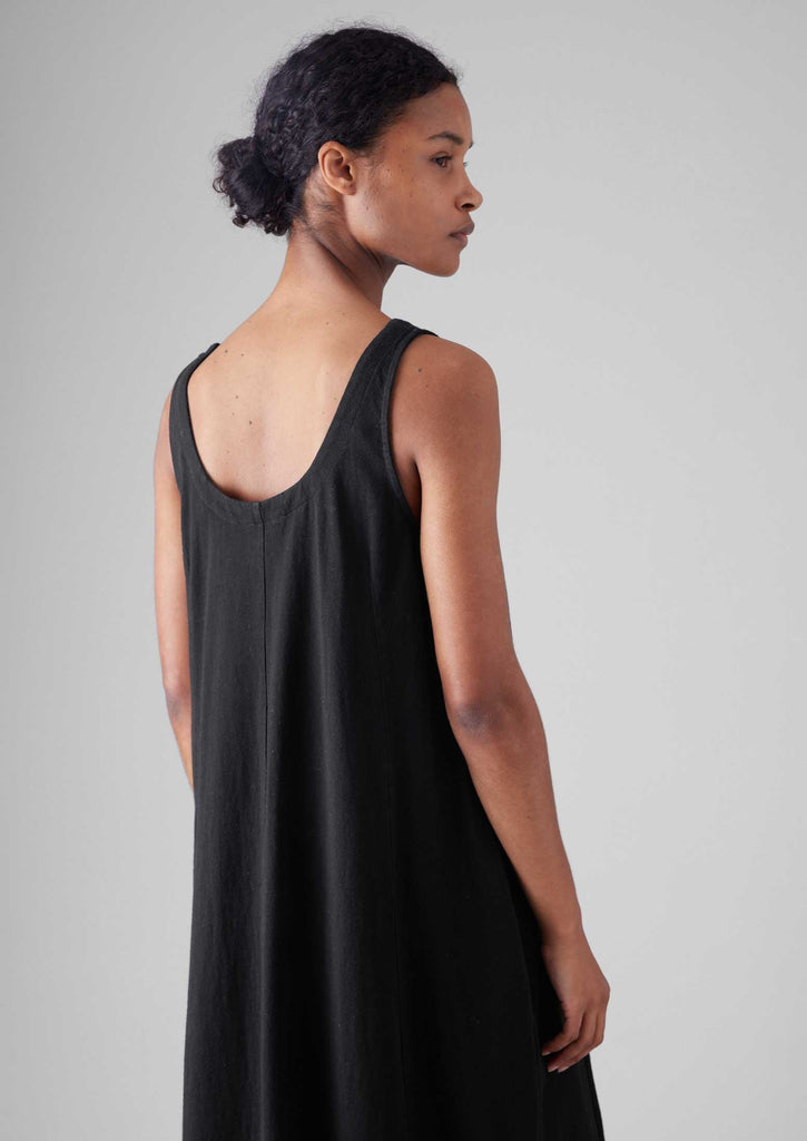 Jersey Cotton Easy Dress | Washed Black | TOAST