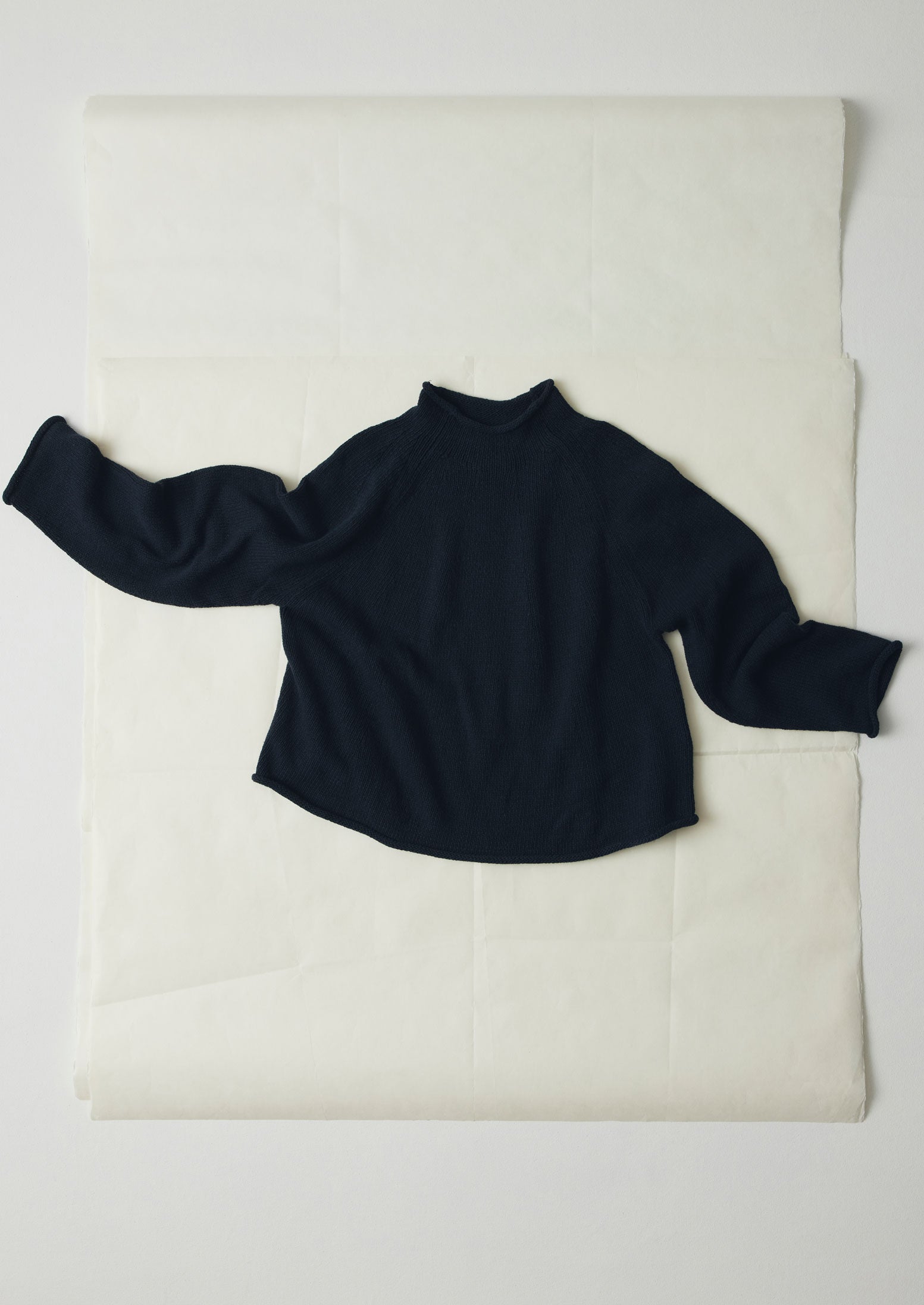 Organic Cotton Linen Easy Sweater | Dark Navy | TOAST