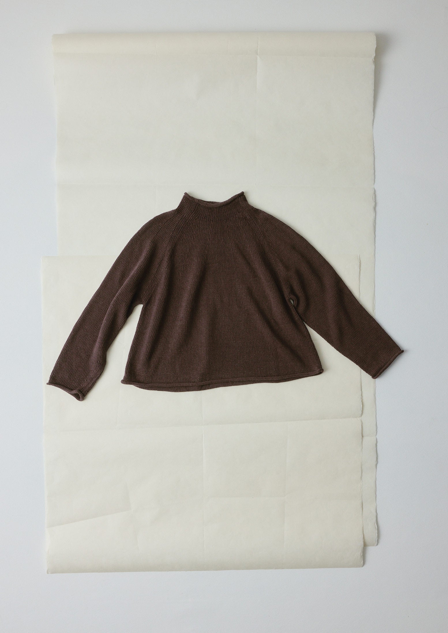 Organic Cotton Linen Easy Sweater | Bitter Chocolate | TOAST