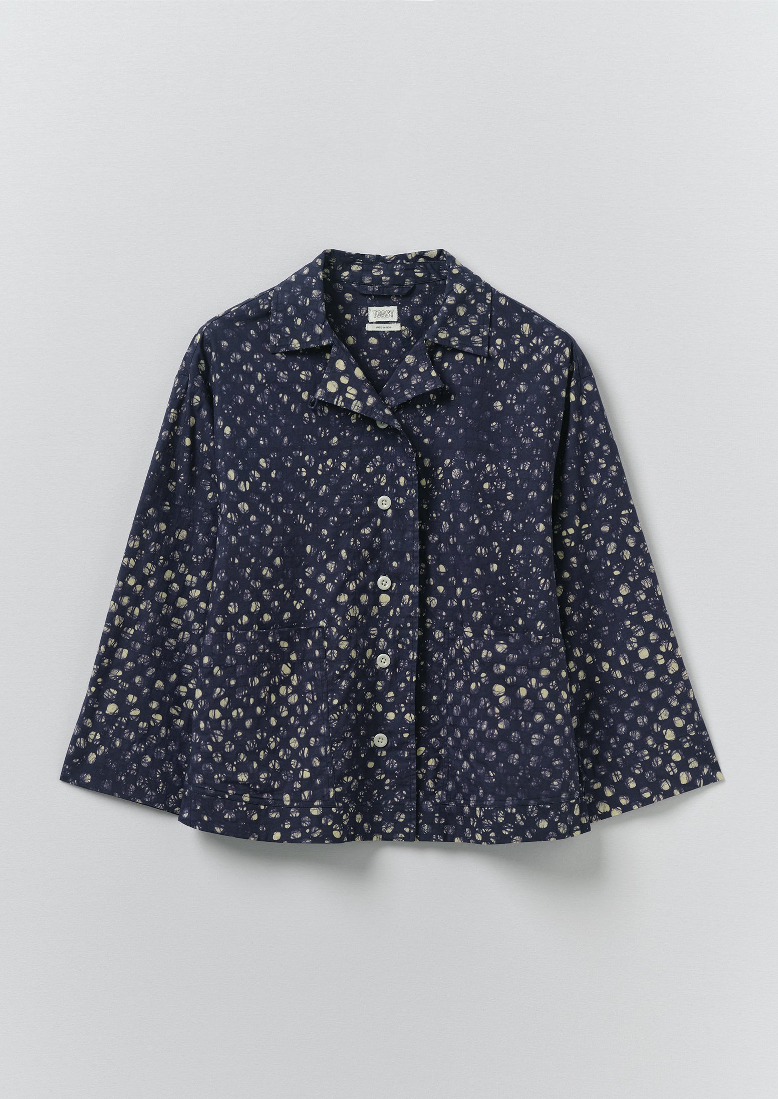 Batik Cook Check Top | Provencal Blue | TOAST