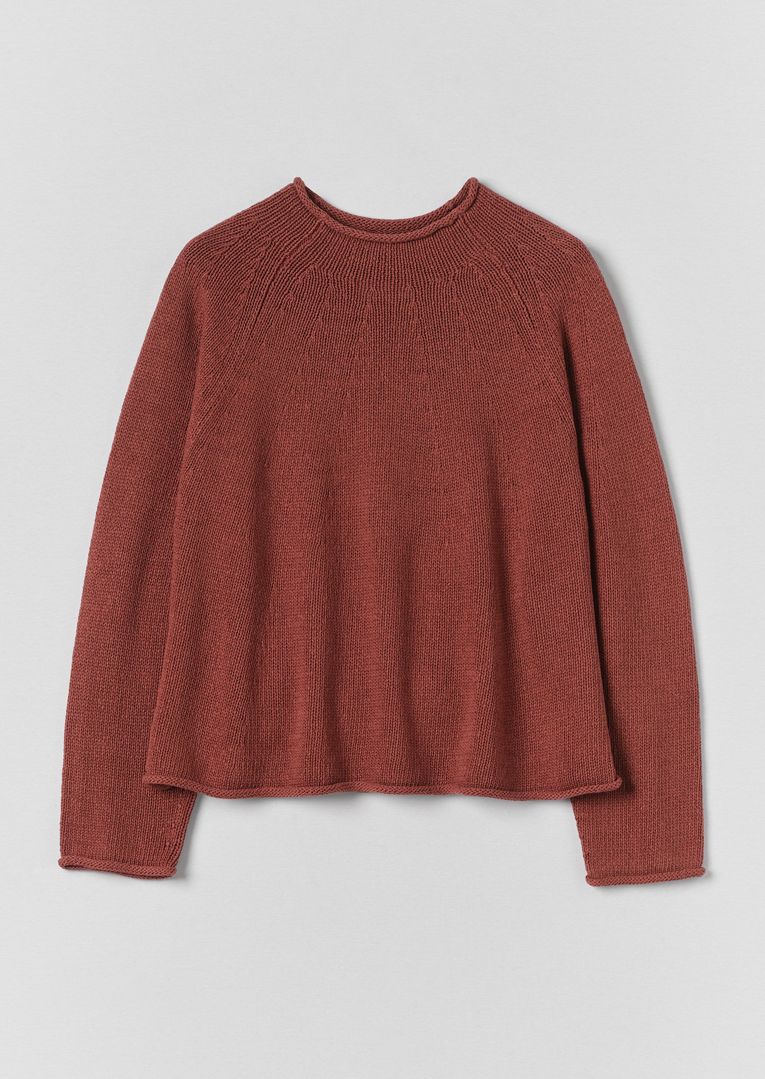 Cotton Linen Easy Sweater | Red Pitaya | TOAST