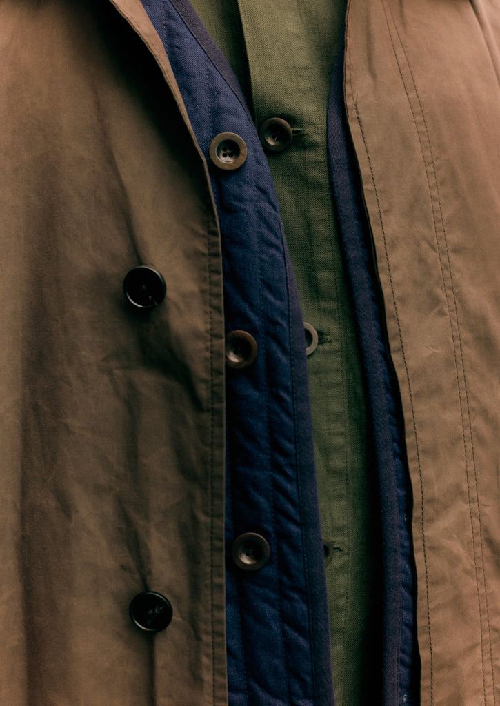Waxed Cotton Trench Coat | Rye | TOAST