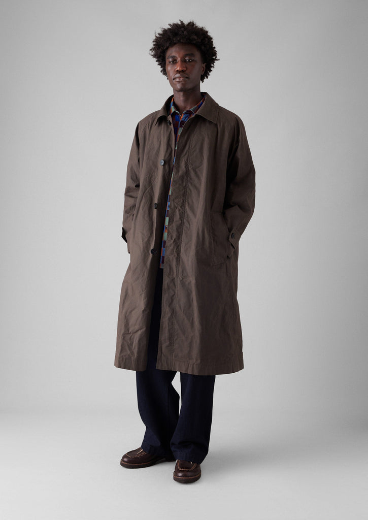 Waxed Cotton Trench Coat | Rye | TOAST