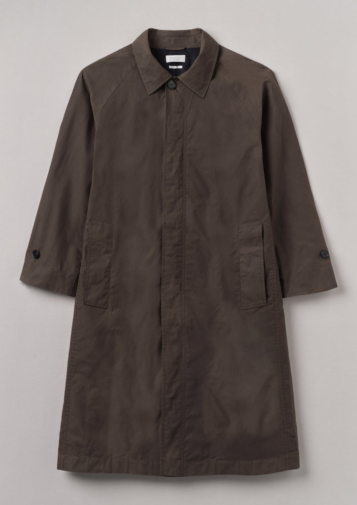 Waxed Cotton Trench Coat | Rye | TOAST