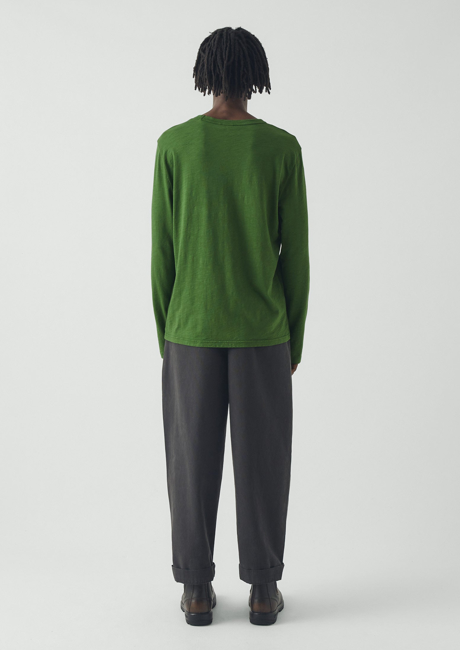 Frank Cotton Long Sleeve Tee | Grass Green | TOAST