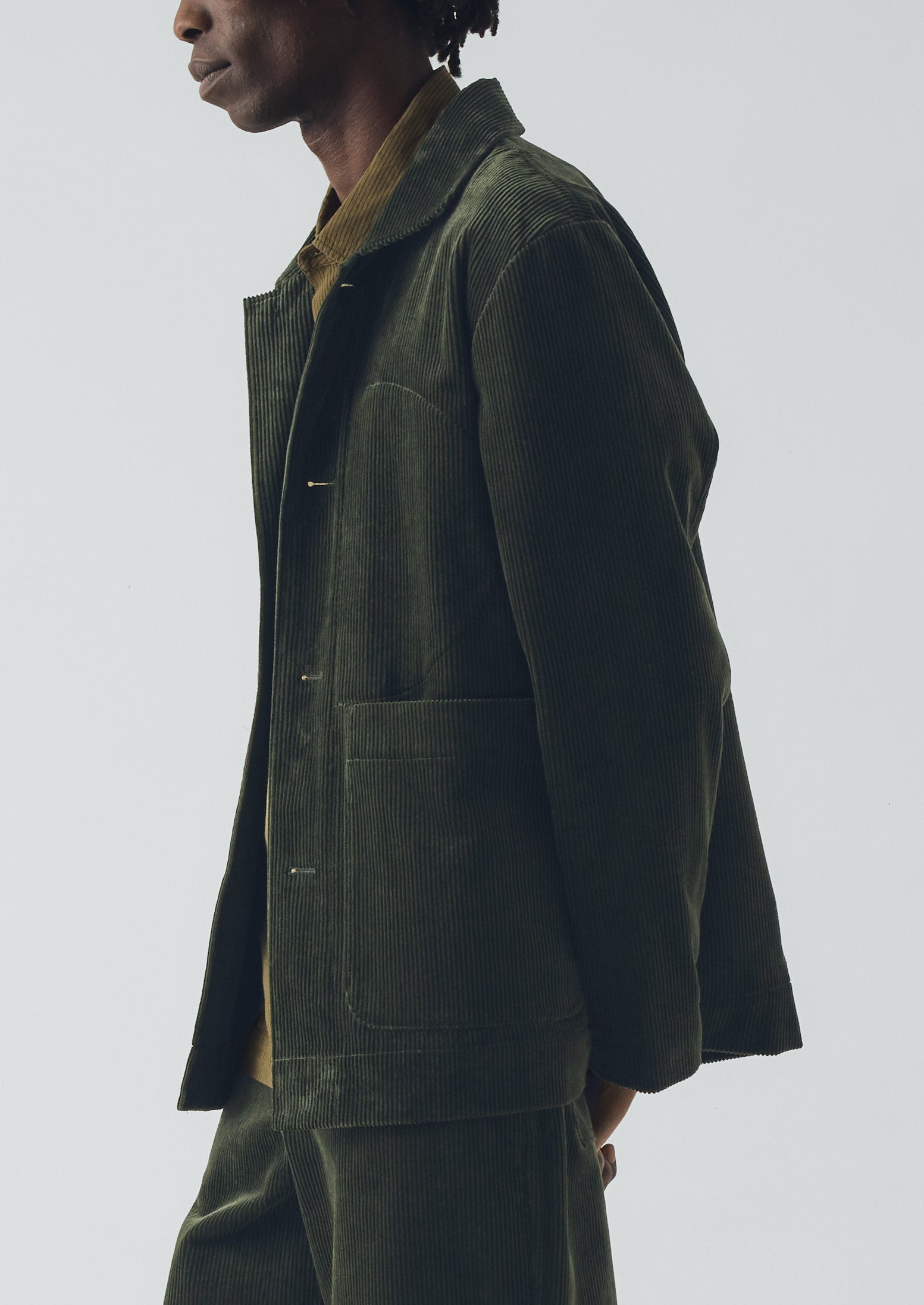 Organic Cord Chore Jacket | Pine | TOAST