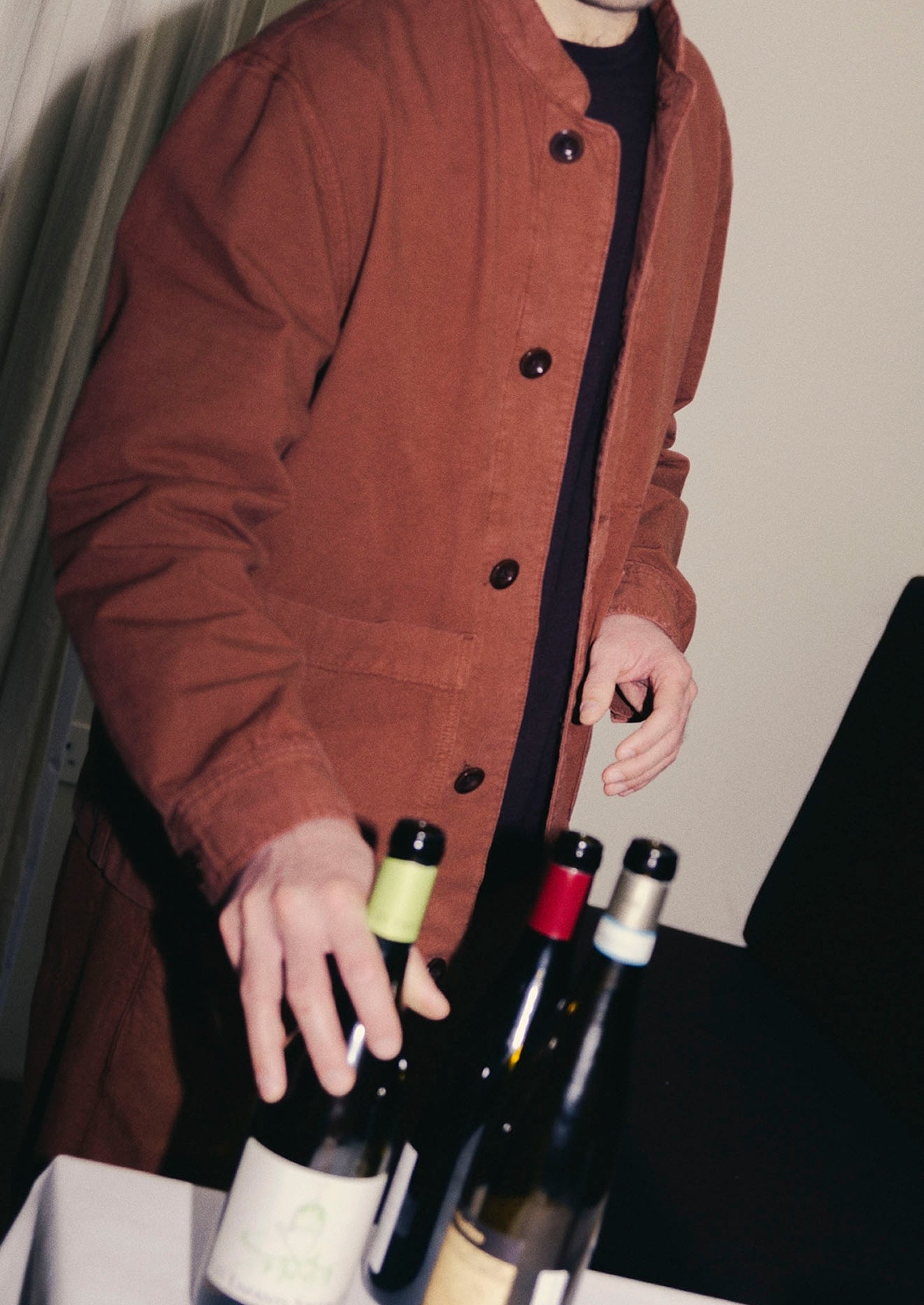 Garment Dyed Cotton Canvas Stand Collar Jacket | Cinnamon | TOAST