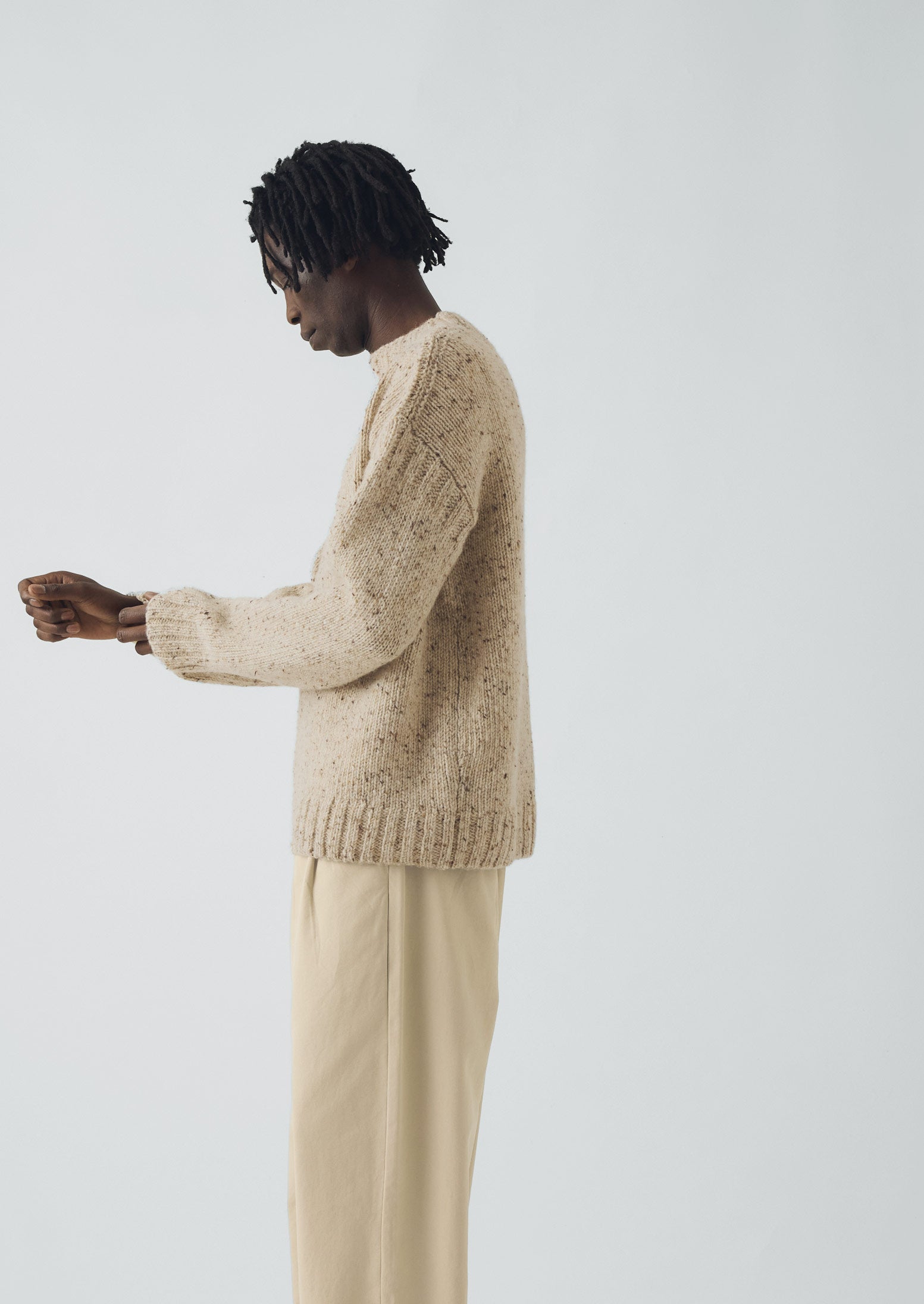 Finn Donegal Wool Sweater | Oatmeal | TOAST
