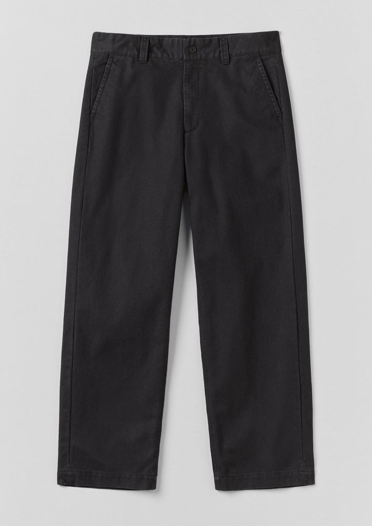 Rory Cotton Canvas Trousers | Slate | TOAST