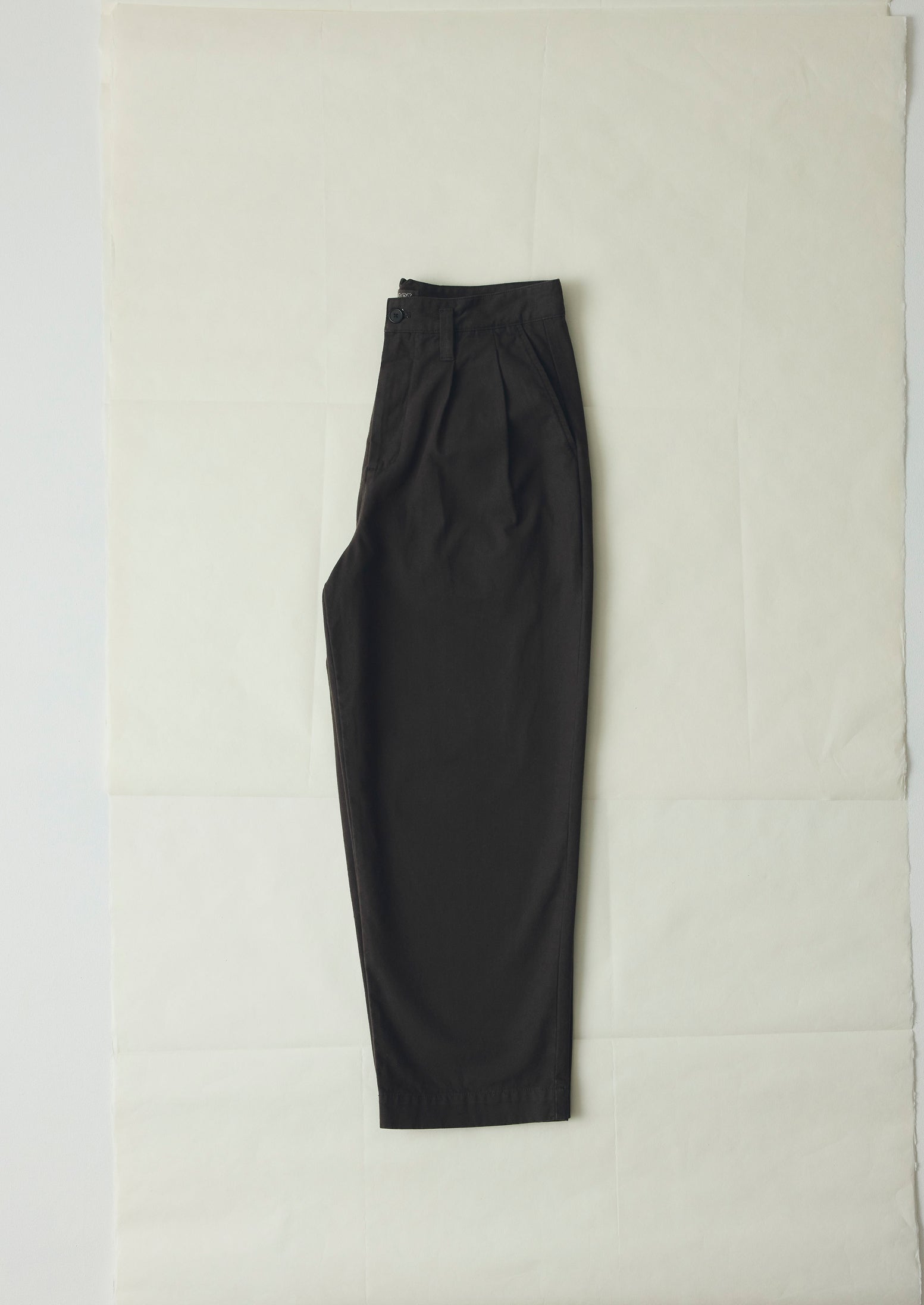 Bill Cotton Canvas Wide Leg Trousers | Soft Black | TOAST