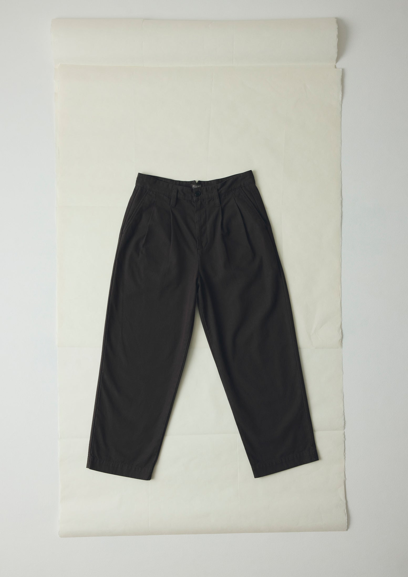 Bill Cotton Canvas Wide Leg Trousers | Soft Black | TOAST
