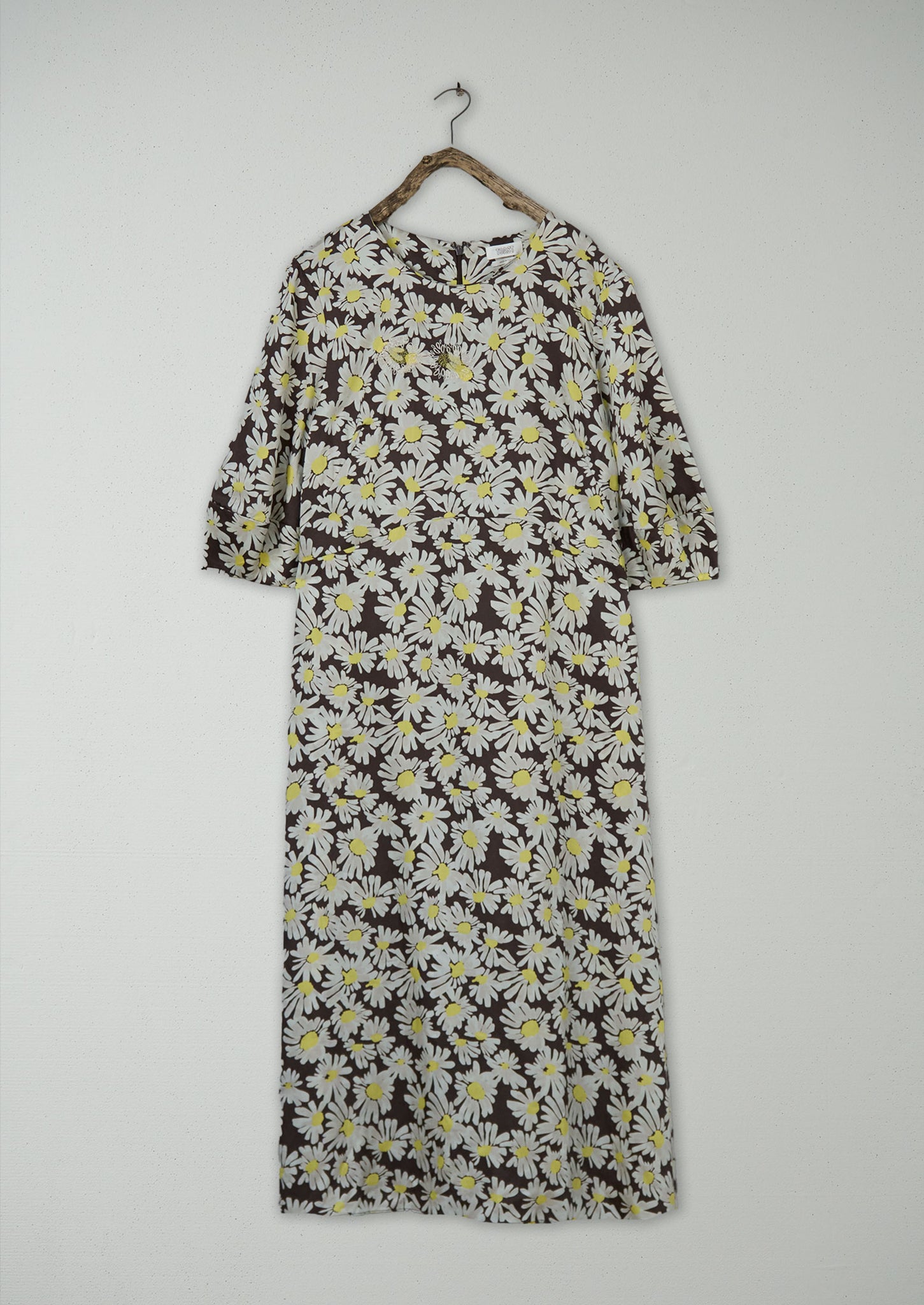 Renewed Rounded Sleeve Painted Daisy Dress Size 16 (117) | Billi Flowe ...