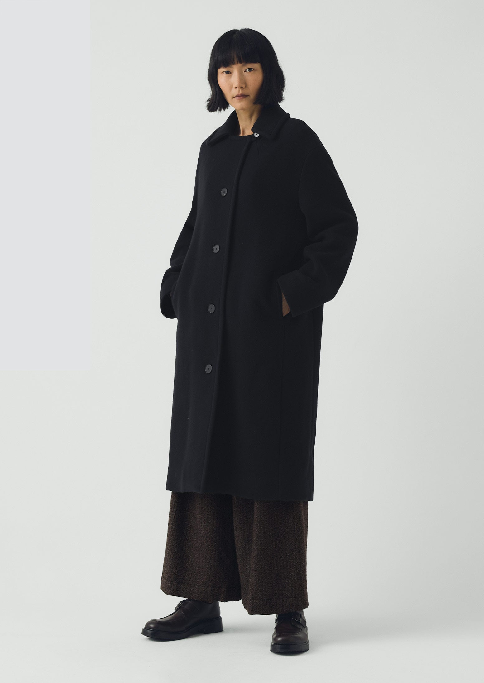 Wool Conservatoire Coat | Deep Navy | TOAST