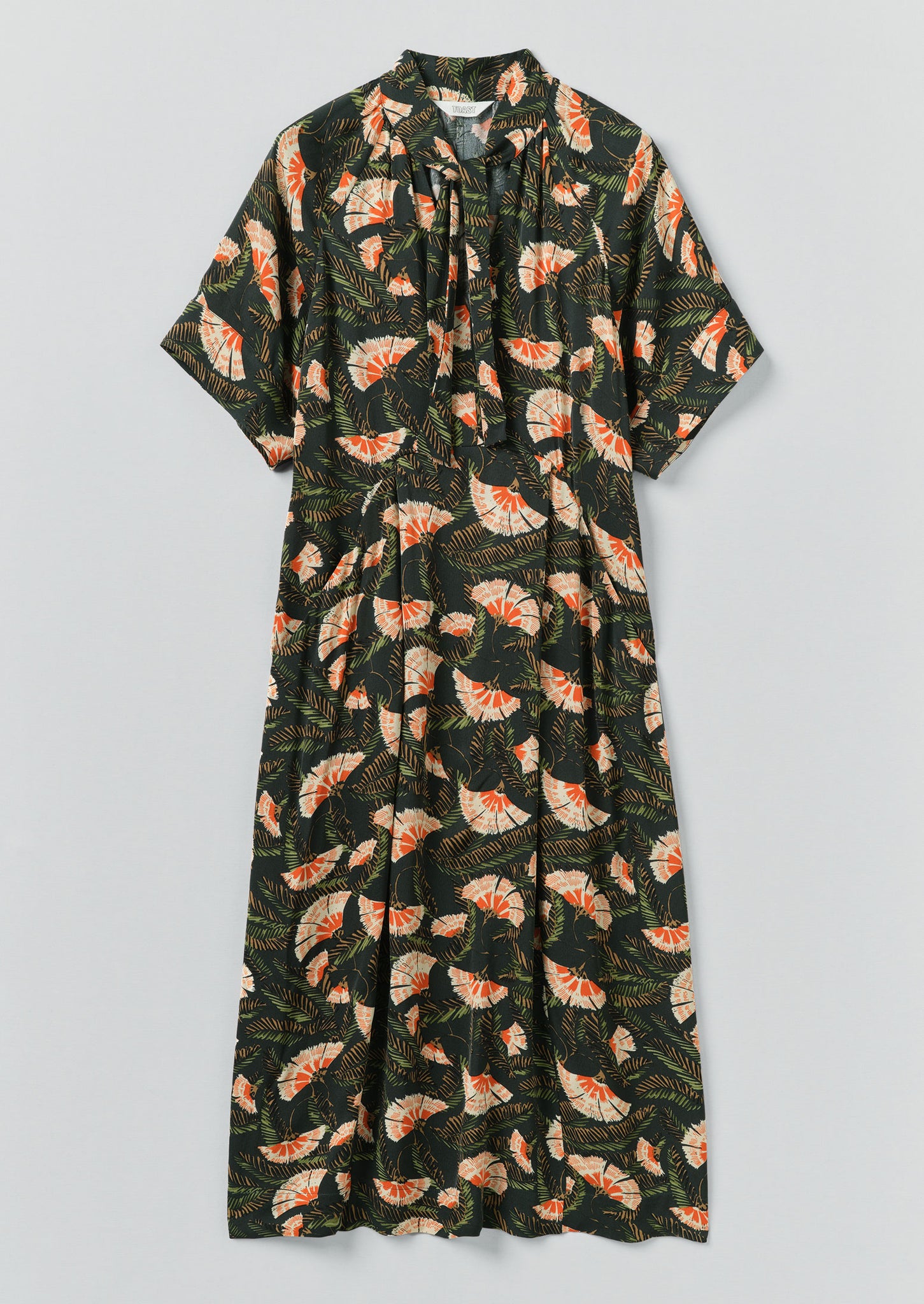 Bryn Dianthus Print Dress | Midnight Green | TOAST