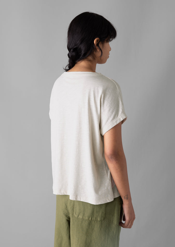 Alda Organic Cotton Easy Tee | Pebble | TOAST