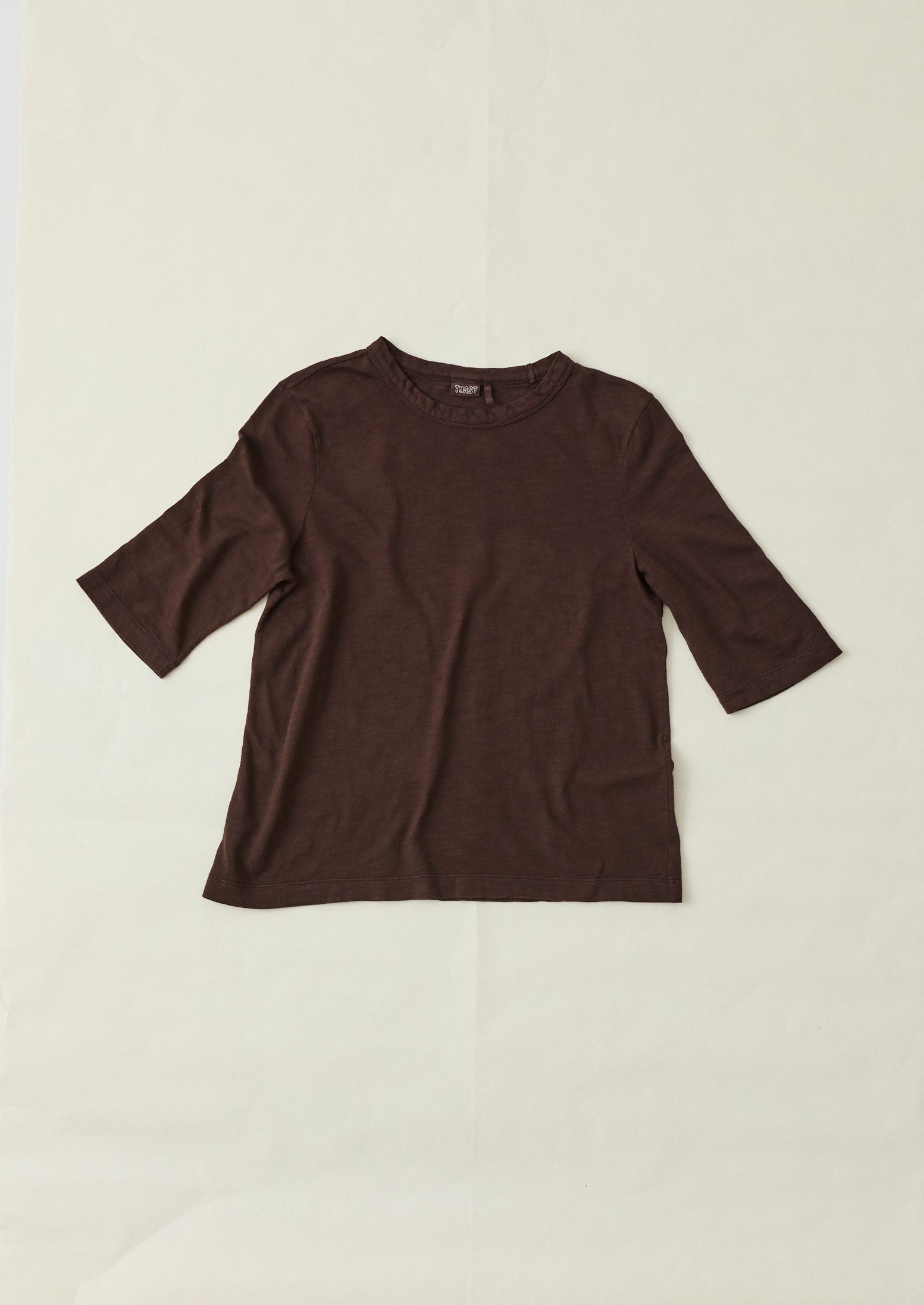 Cleo Garment Dyed Cotton Tee | Rich Earth | TOAST
